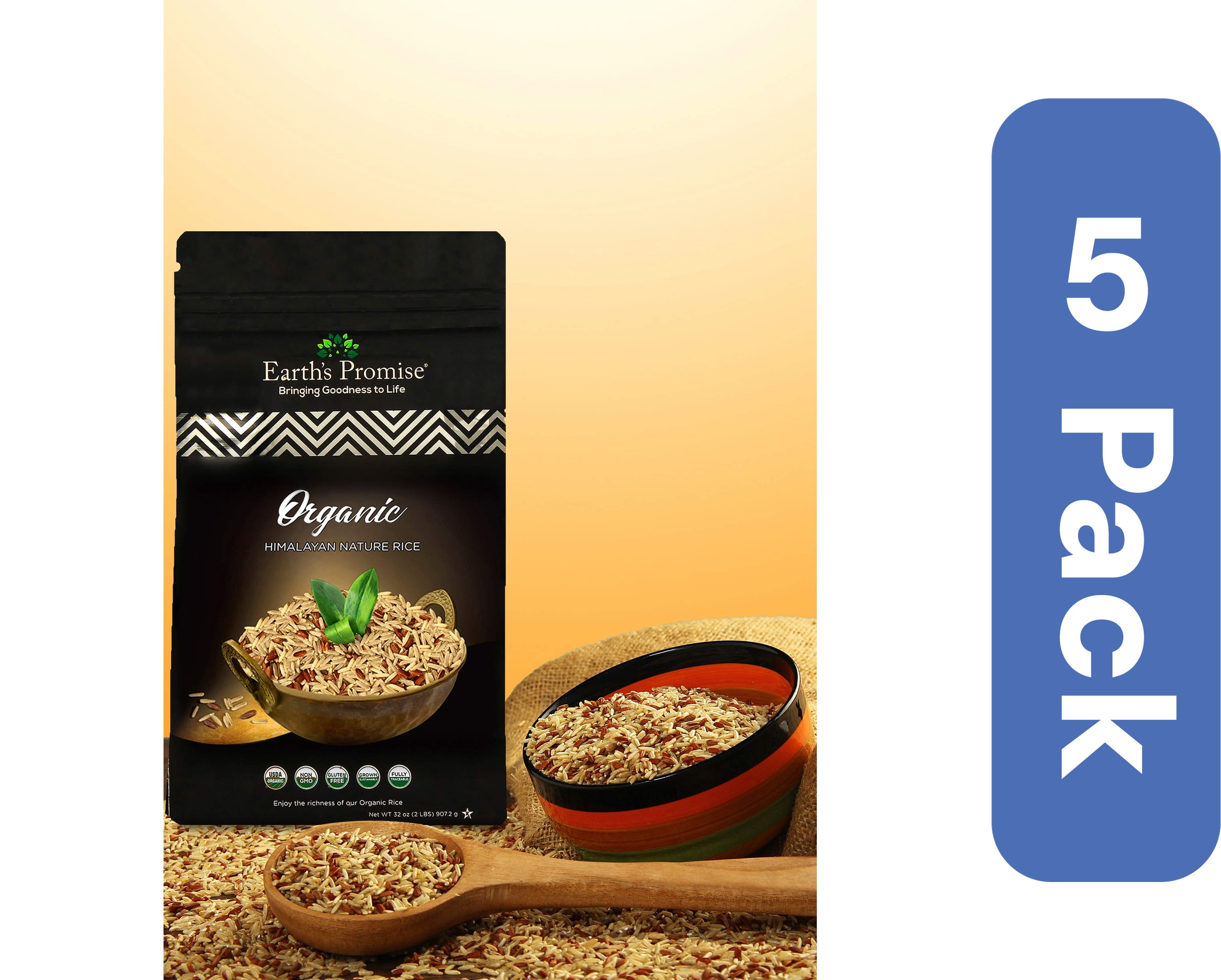 Earth's Promise Organic Himalayan Rice 2 lb (Pack Of 5) - Walmart.com
