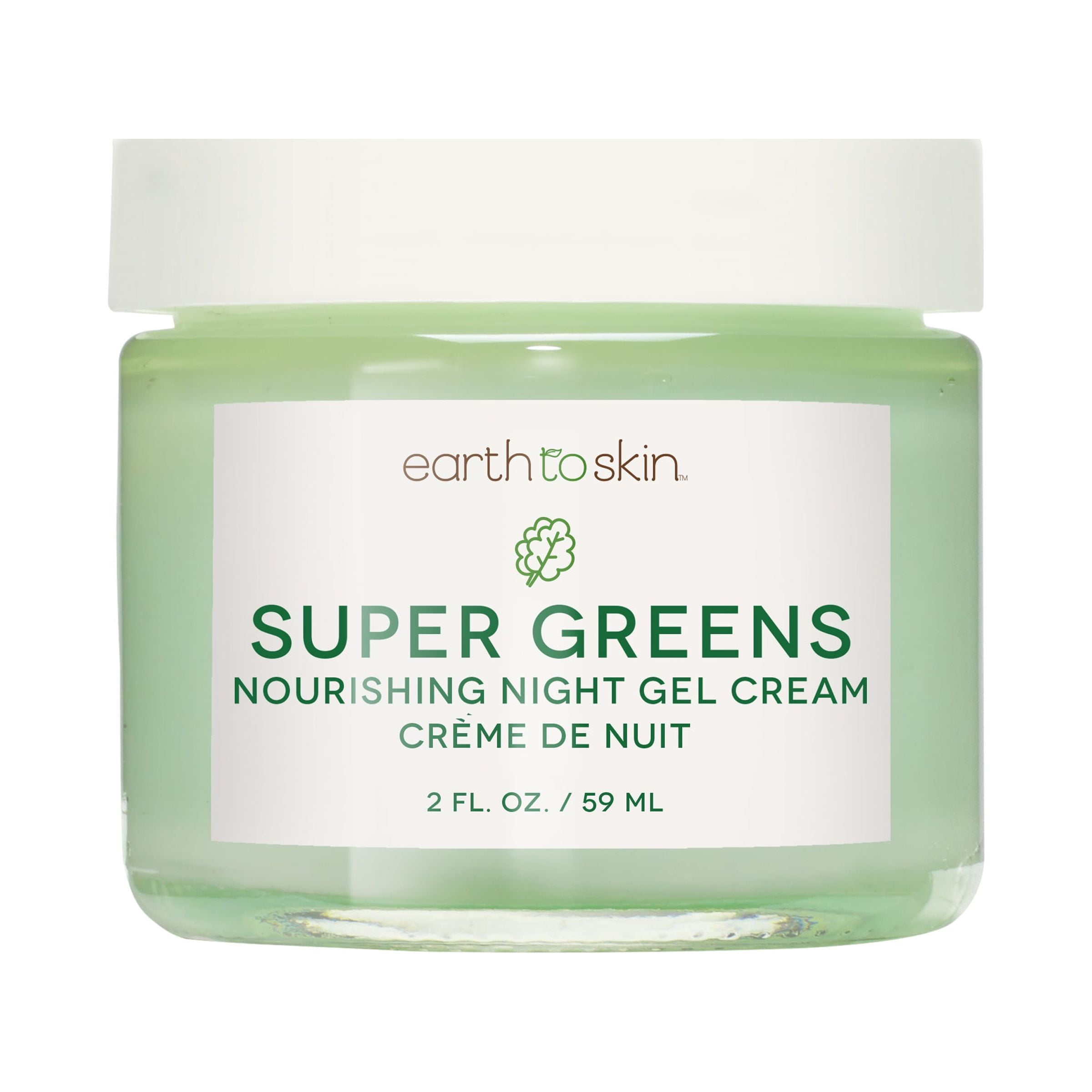 Earth to Skin Super Greens Face Moisturizer, Nourishing Night Gel Cream ...