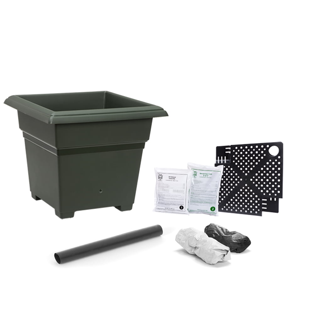 EarthBox Root & Veg Garden Kit with Standard 7-7-7 Fertilizer - Dark ...
