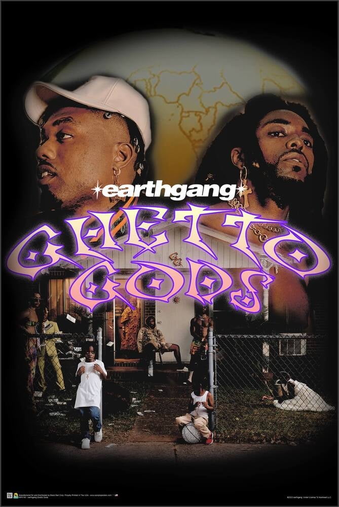 EarthGang - Ghetto Gods Poster 24" x 36" - Walmart.com