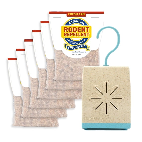 EarthKind Fresh Cab Rodent Repellent & Pouch Pod - Botanical Rodent ...
