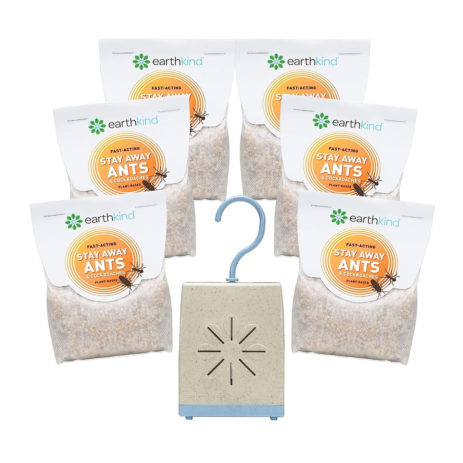 EarthKind Stay Away Ants & Cockroaches, 6-Pack & Extended Release Pouch ...
