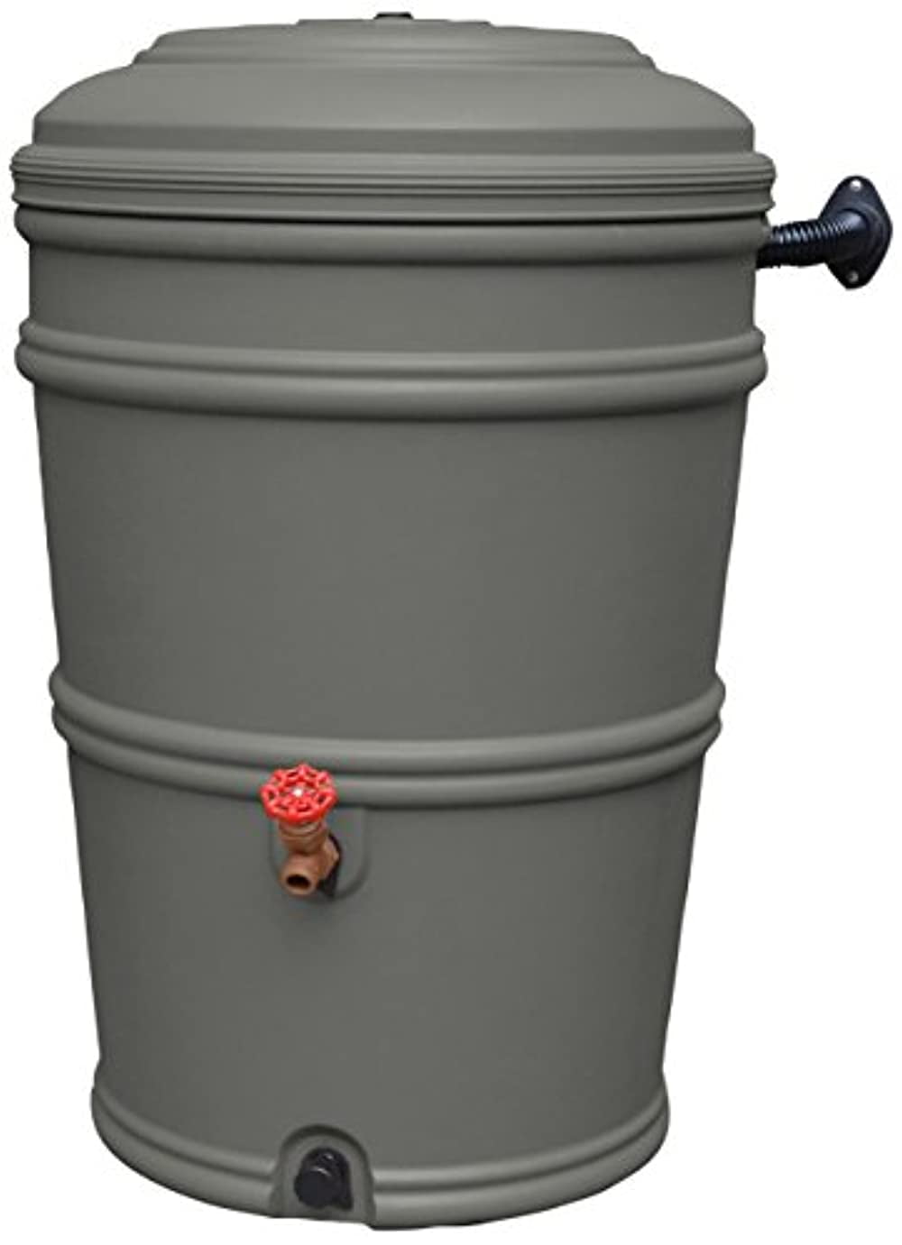 EarthMinded RainStation 50 gal. Plastic Rain Barrel with Diverter ...