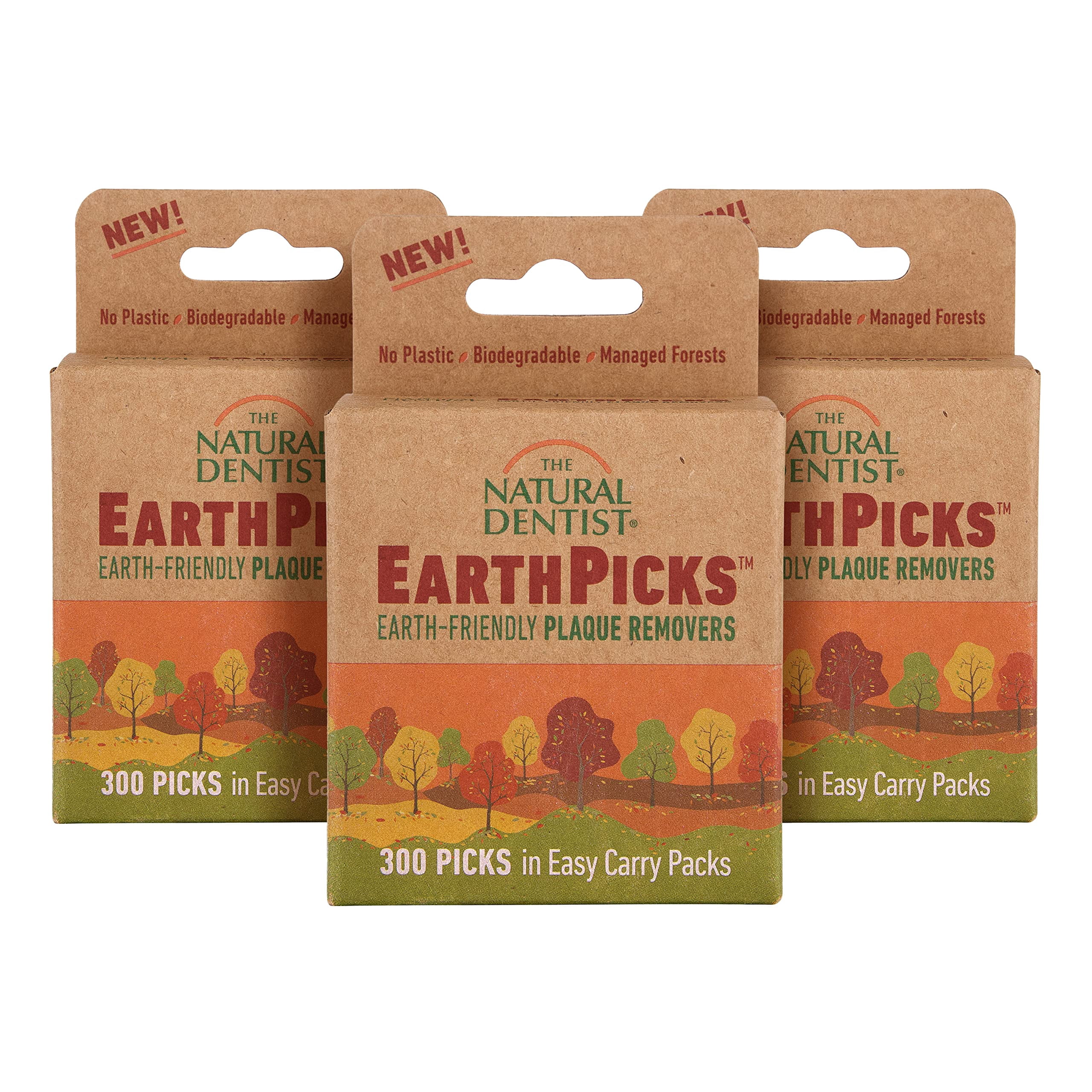 EarthPicks Plaque Removers - Better than Floss Picks, 900 Count, Pocket ...