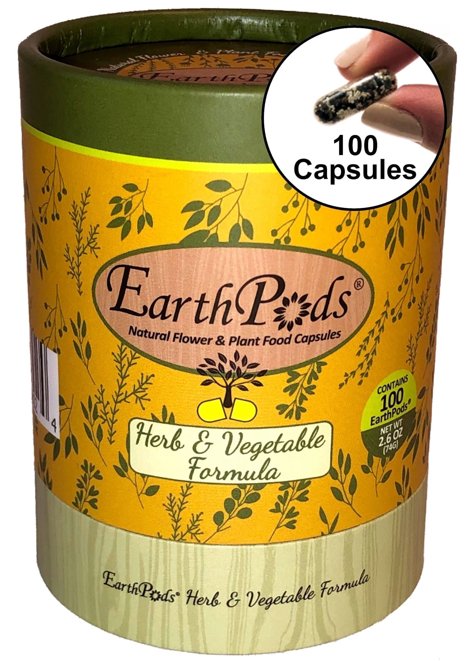 EarthPods® HERB & VEGETABLE Organic Plant Food Spikes (100 Fertilizer ...