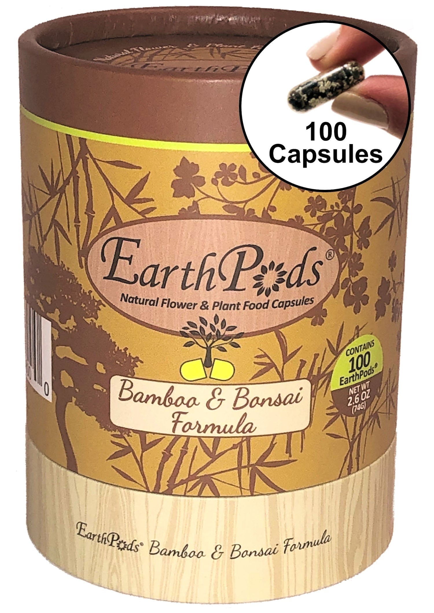 EarthPods Bamboo Bonsai Fertilizer Spikes, 100 Pack, Nutrients and ...
