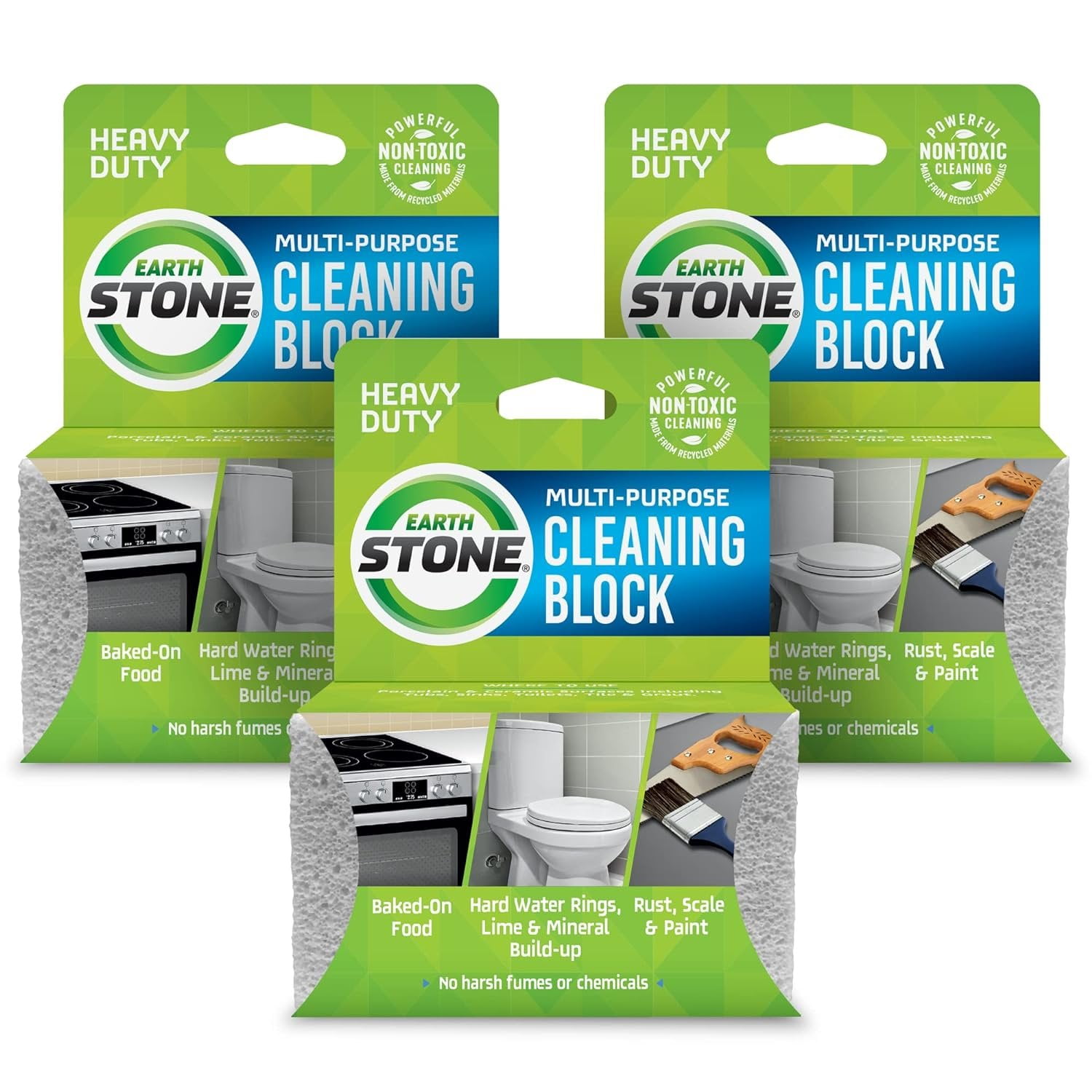 EarthStone Multi-Purpose Cleaning Block, Heavy Duty & Environmentally ...