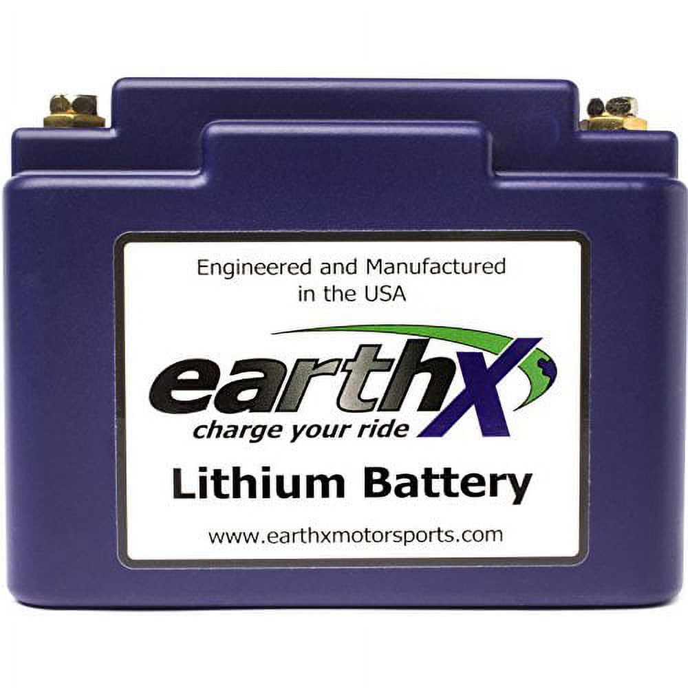 EarthX ETX12A Lithium Iron Phosphate Motorcycle Battery with Integrated ...