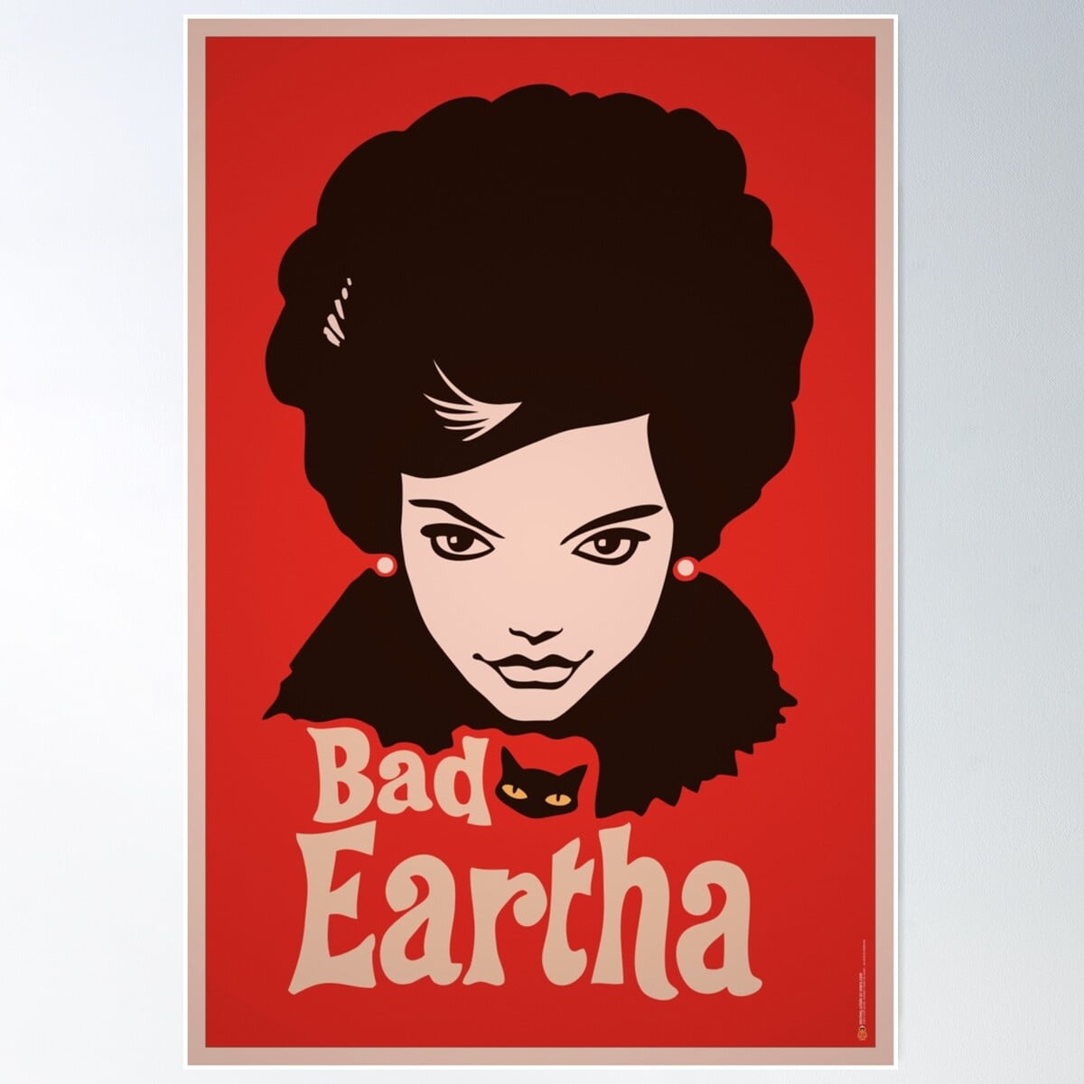Eartha Kitt - That Bad Eartha Retro Poster Poster Wall Art, Modern Wall ...