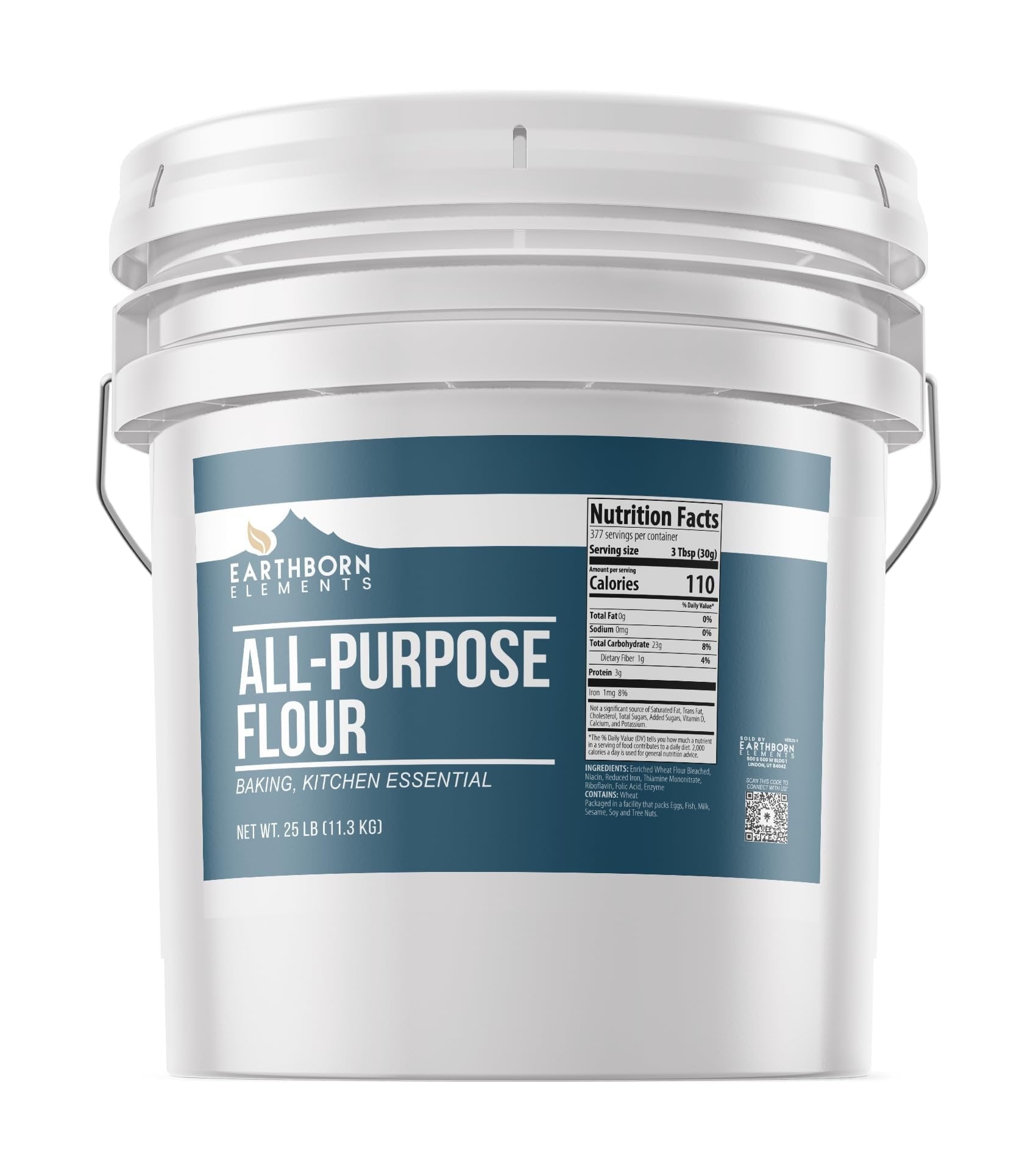 Earthborn Elements All-Purpose Flour, 5 Gallon Bucket, Bulk Size ...