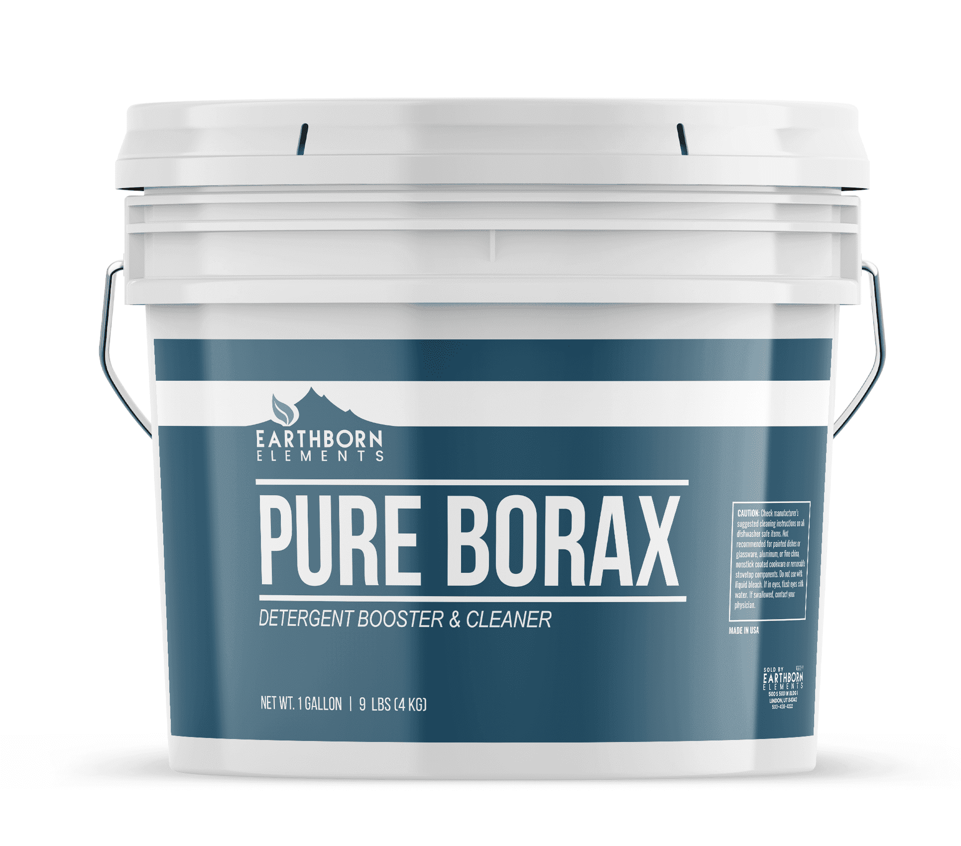 Earthborn Elements Pure Natural Borax Cleaning Powder, 1-Gallon Bulk ...