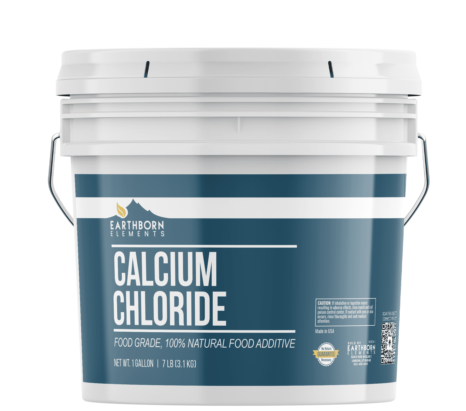 Earthborn Elements Calcium Chloride, 1 Gallon Bucket for Wine, Cheese ...