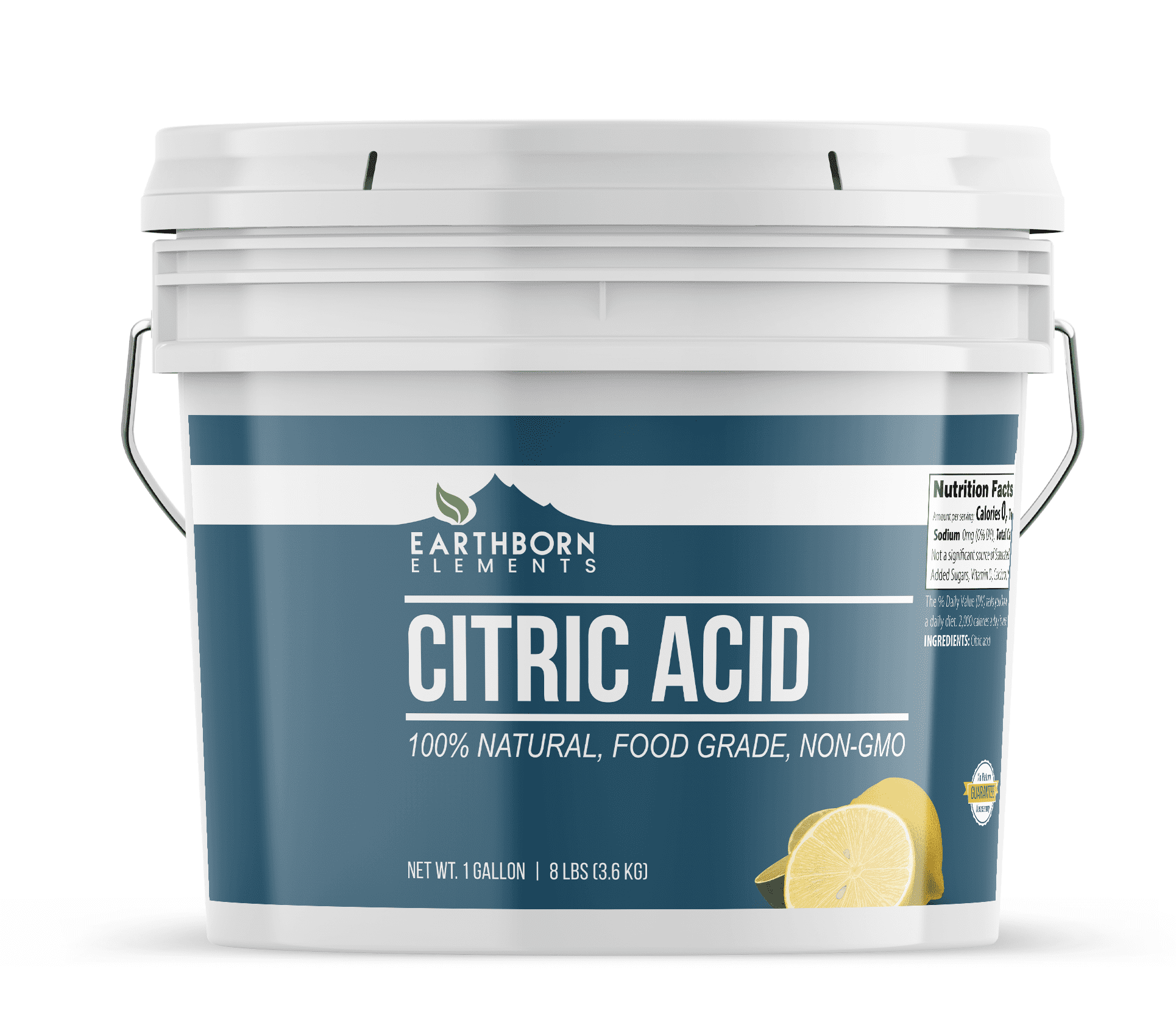 Earthborn Elements Citric Acid 1 Gallon Bucket Sour Food Additive ...