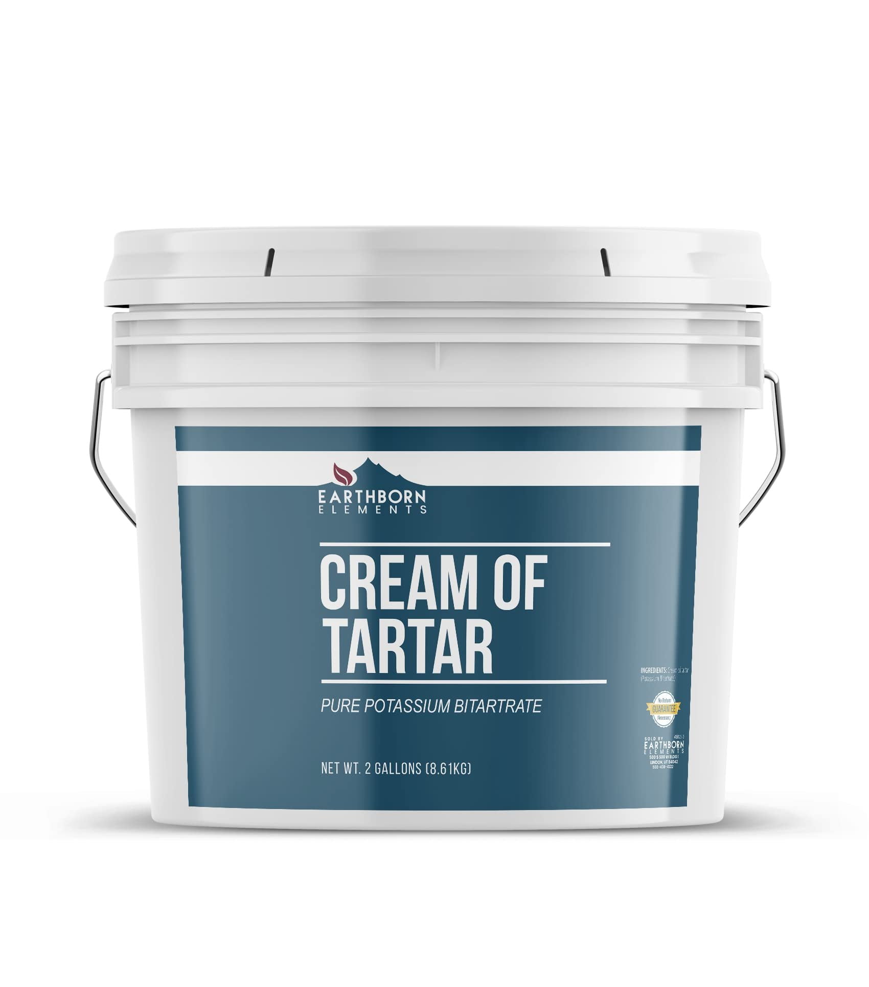 Earthborn Elements Cream of Tartar 2 Gallon Bucket, Baking Ingredient, Non GMO - Walmart.com