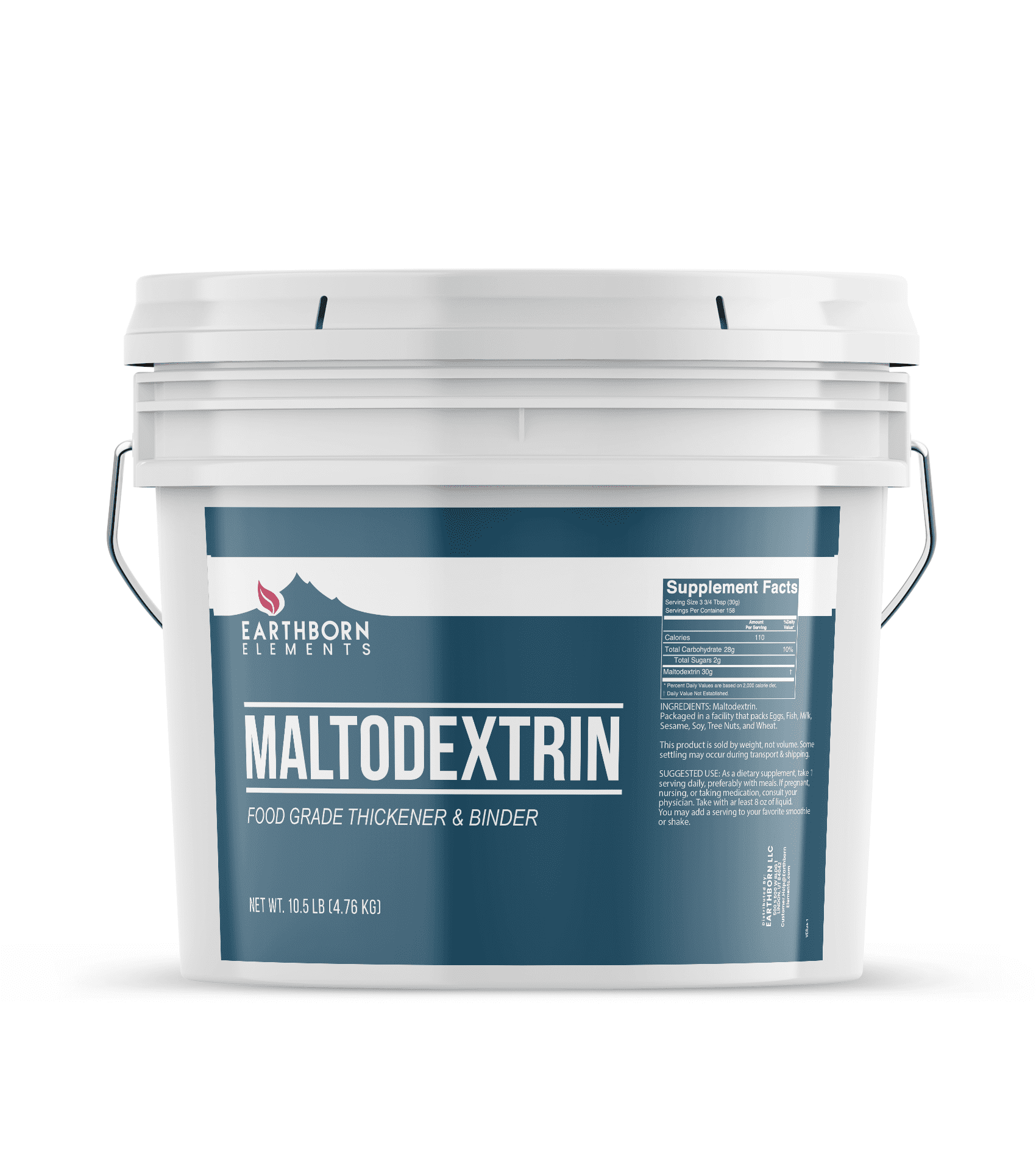 Earthborn Elements Maltodextrin 2 Gallon Bucket, Water Soluble, Complex ...