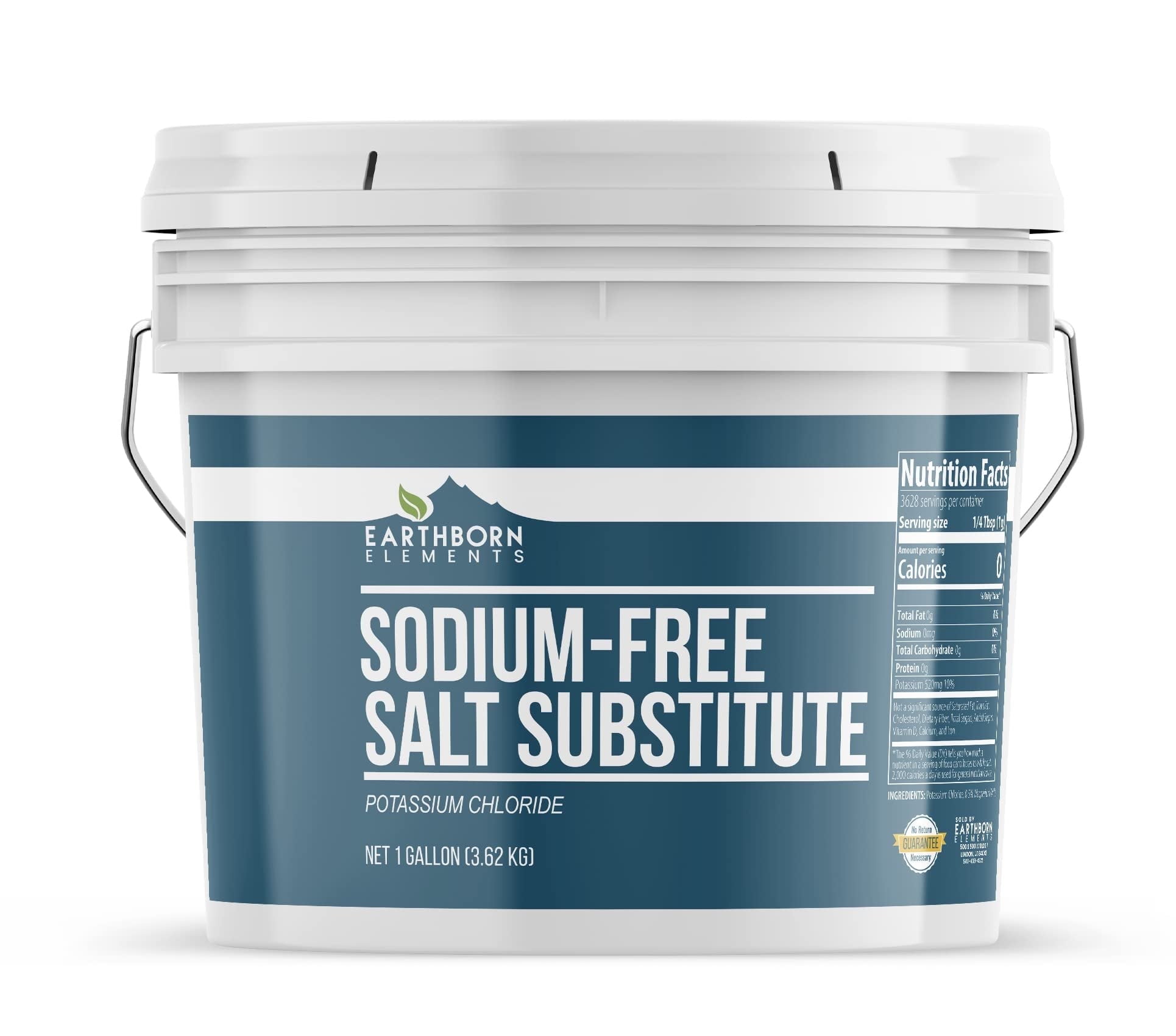 Earthborn Elements Sodium-Free Salt Substitute, 1 Gallon Bucket ...
