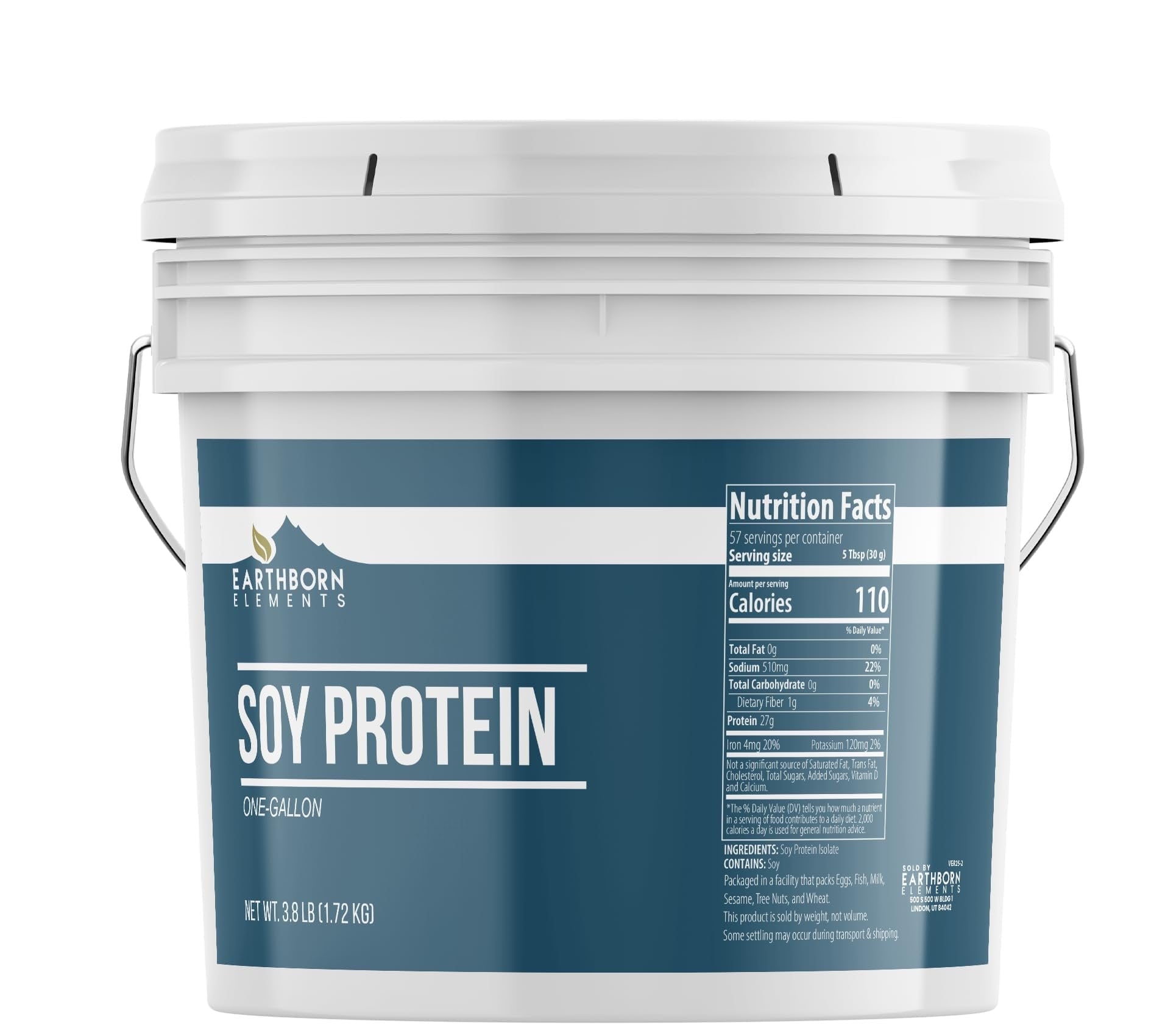 Earthborn Elements Soy Protein Powder1 Gallon Bucket, Always Pure ...