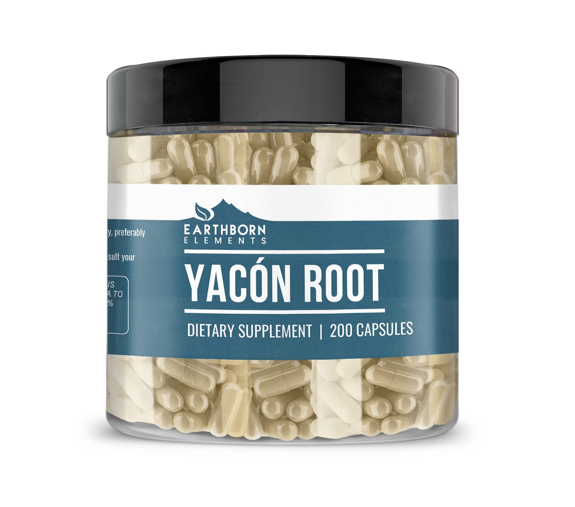 Earthborn Elements Yacon Root 200 Capsules, Pure & Undiluted, No ...