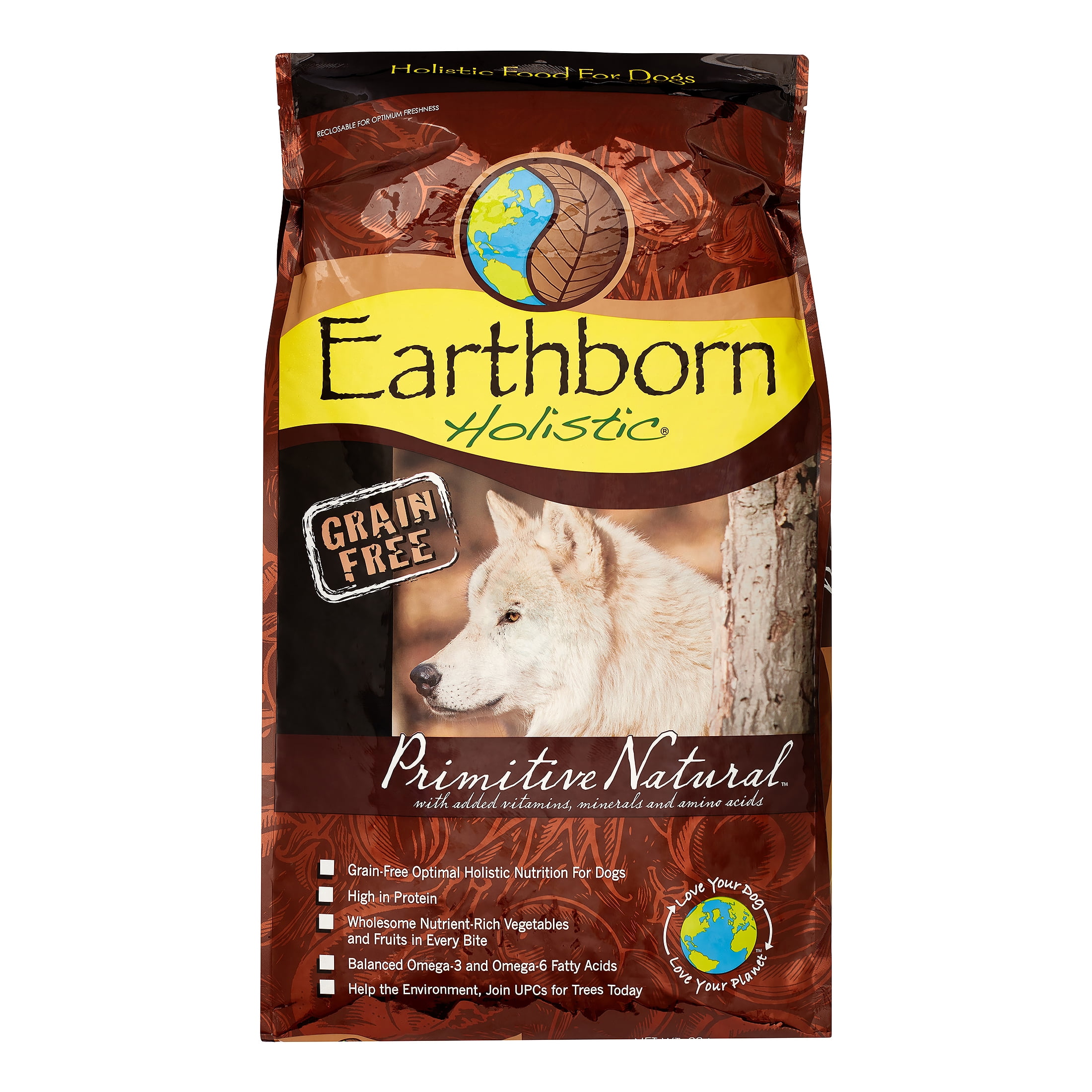 Earthborn Holistic Multi-Protein Primative Natural Adult Dry Dog Food ...