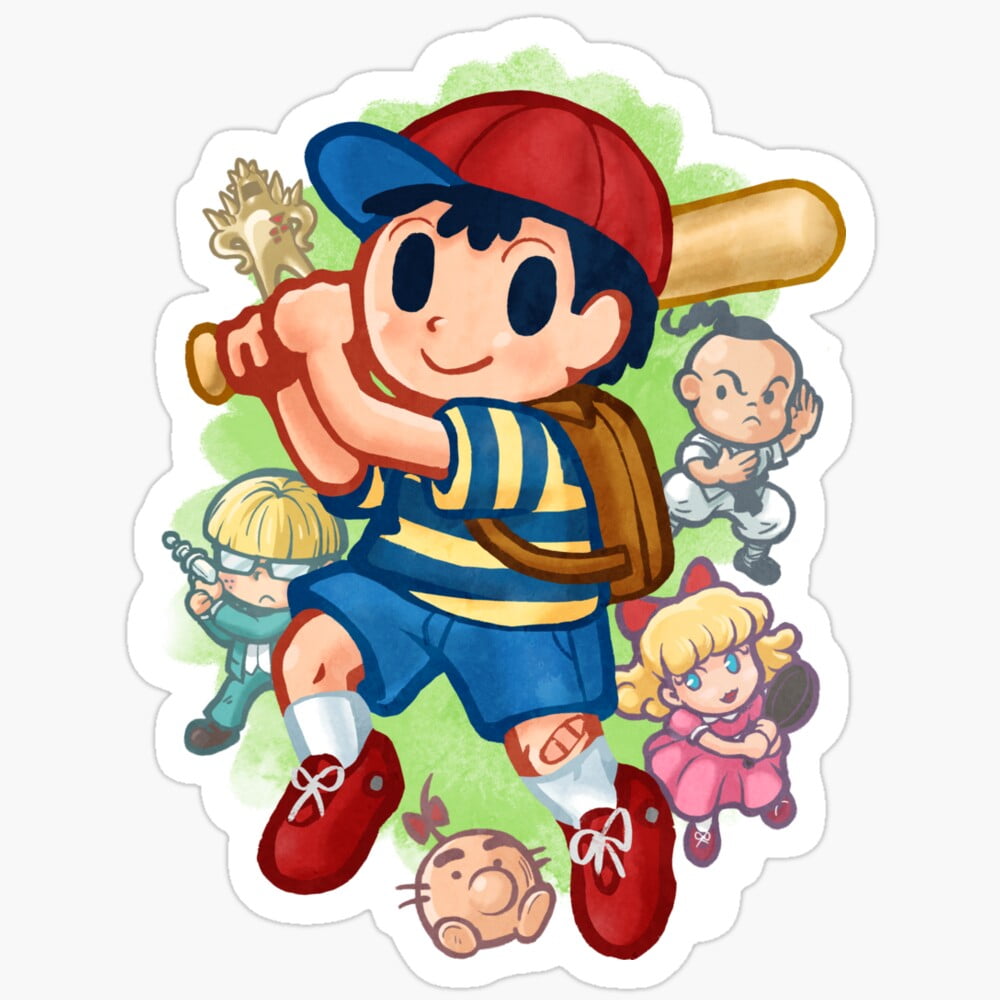 Earthbound / Mother 2 Sticker Phone Decal Water Bottle Stickers Car ...