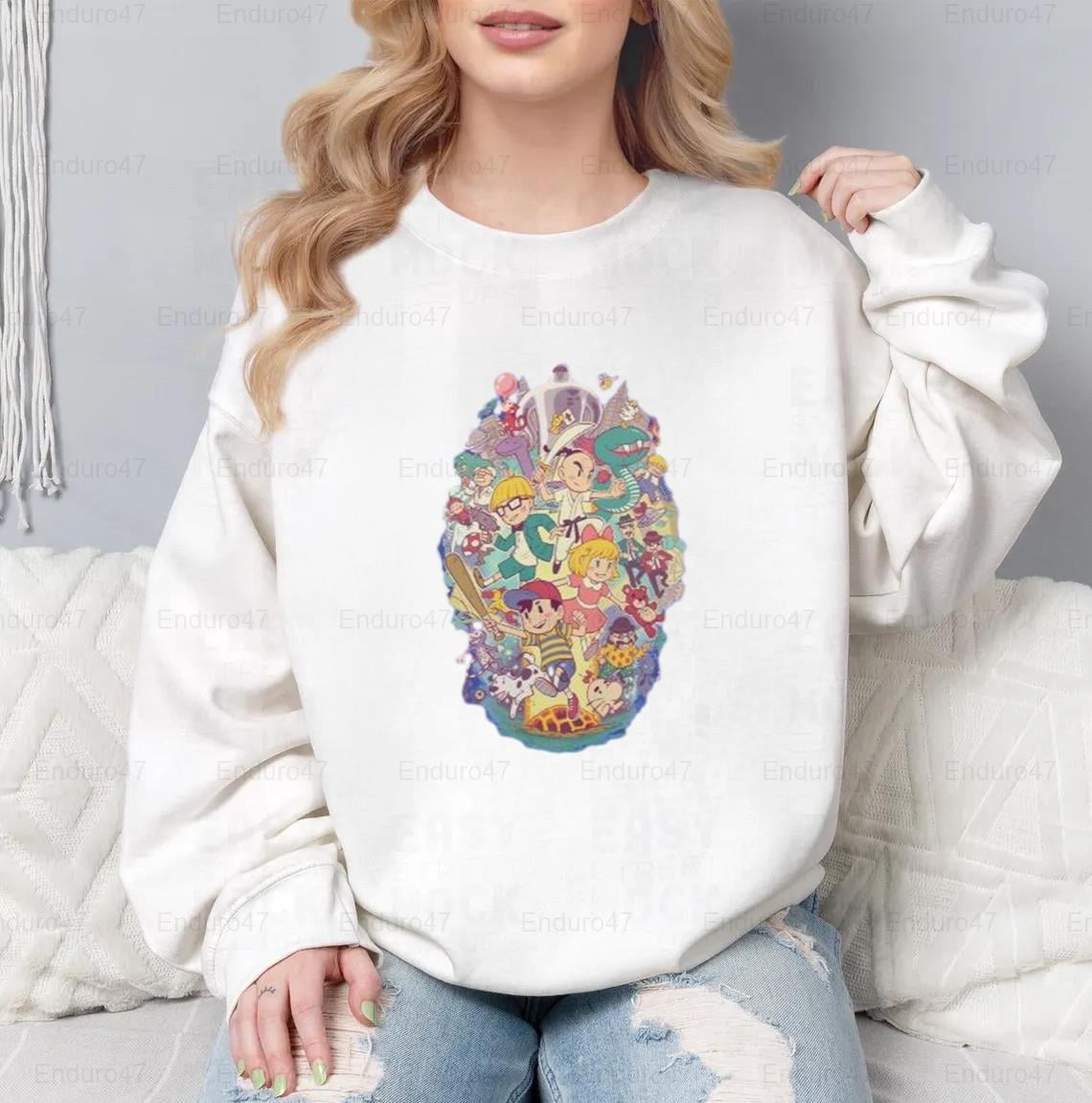 Earthbound Sweatshirt with Retro Gaming Nostalgia Aesthetic, for men ...