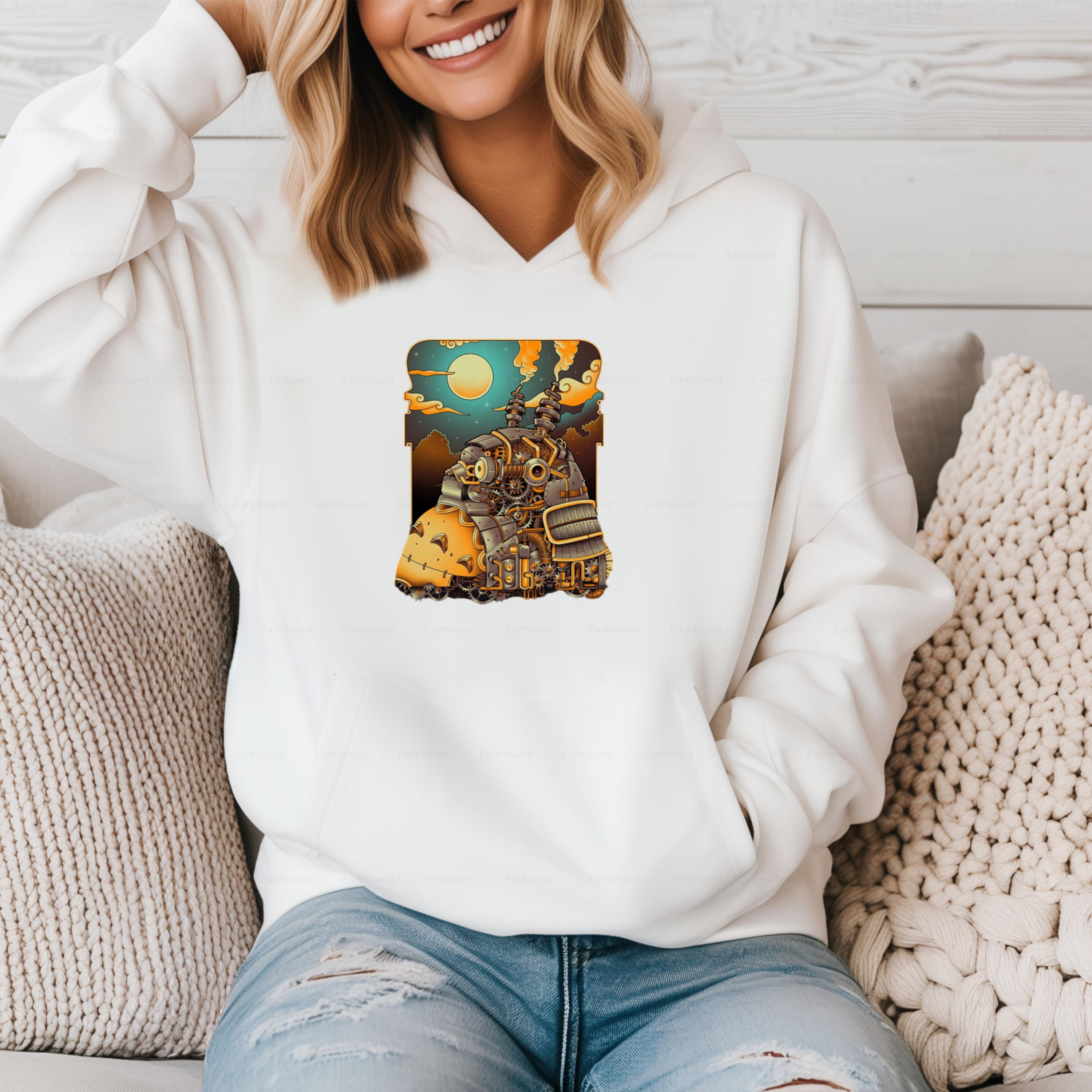 Earthbound66 Steampunk Neighbor T-shirt with Whimsical Gears and Charm ...