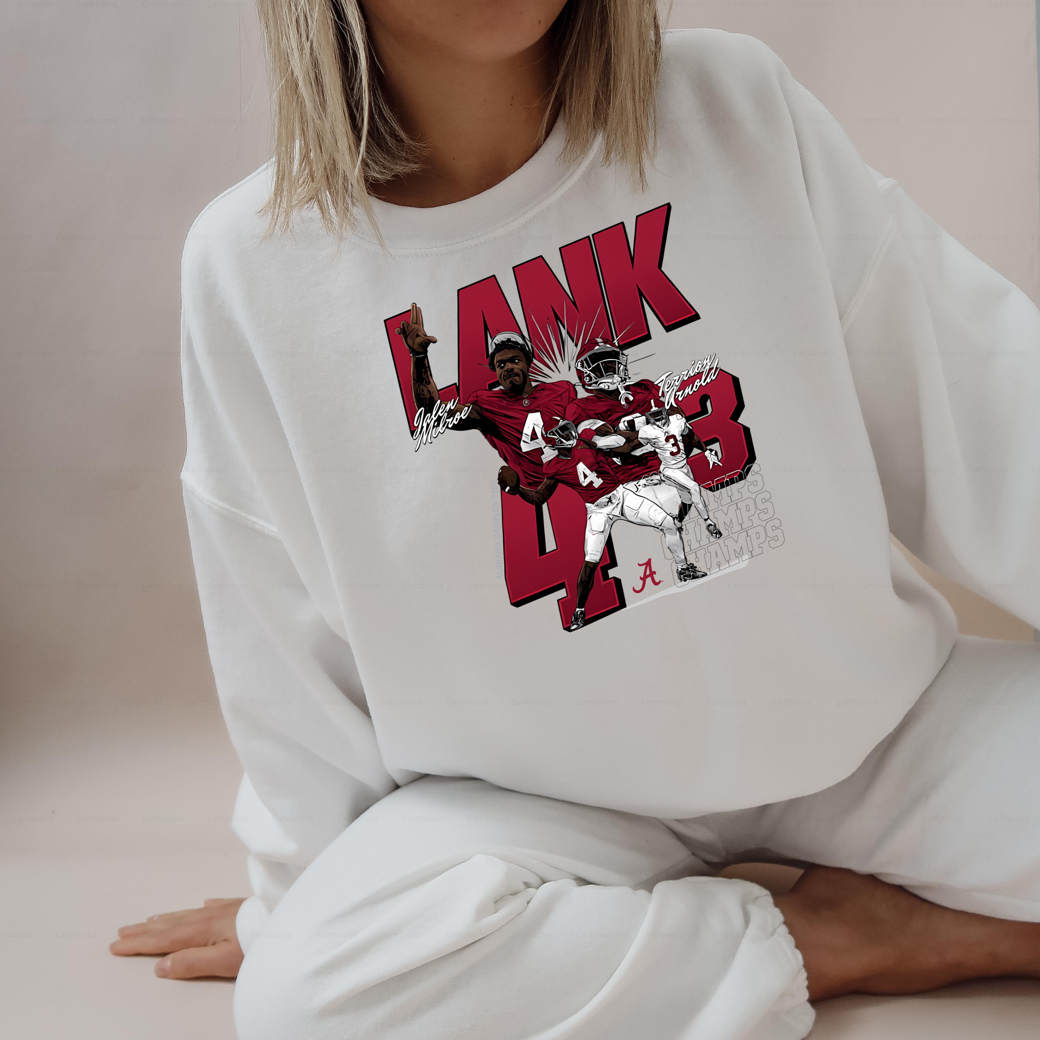 Earthbound68 Lank Alabama Jalen Milroe Terrion T shirt with Sports ...