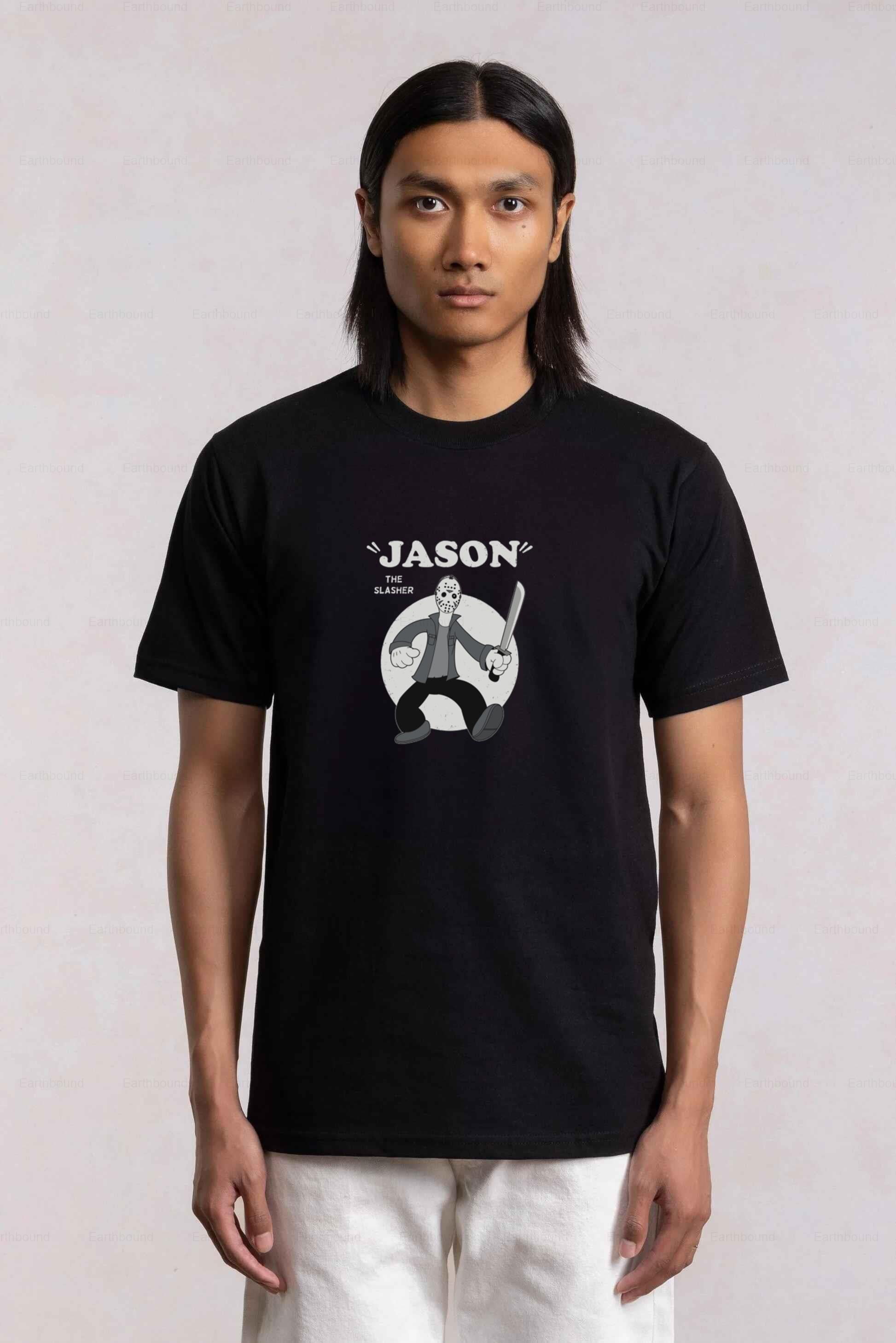 Earthbound69 The Slasher T-shirt with Bold Simplicity and Horror Icon ...