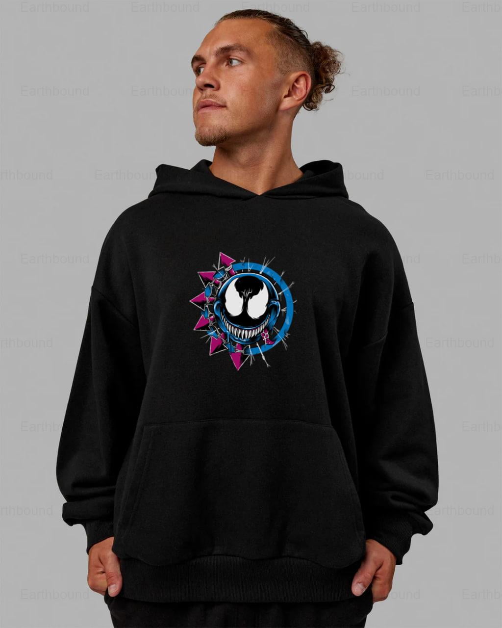 Earthbound69 Venom Smiley T-shirt with Creepy Grin and Comic Mischief ...