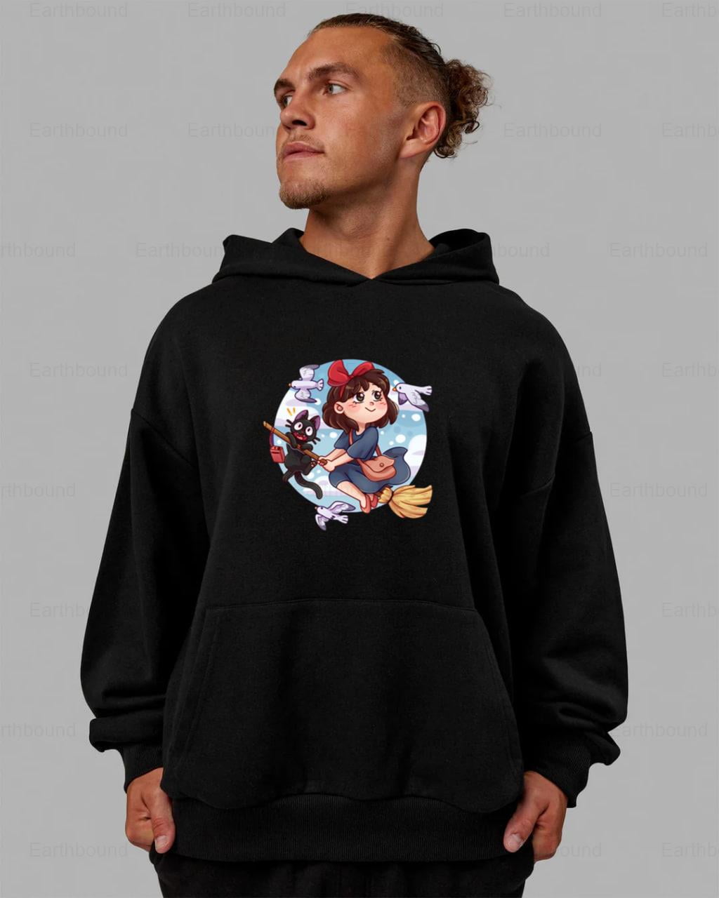 Earthbound86 Kiki And Jiji T shirt with Cute Witch and Cat Duo Style ...