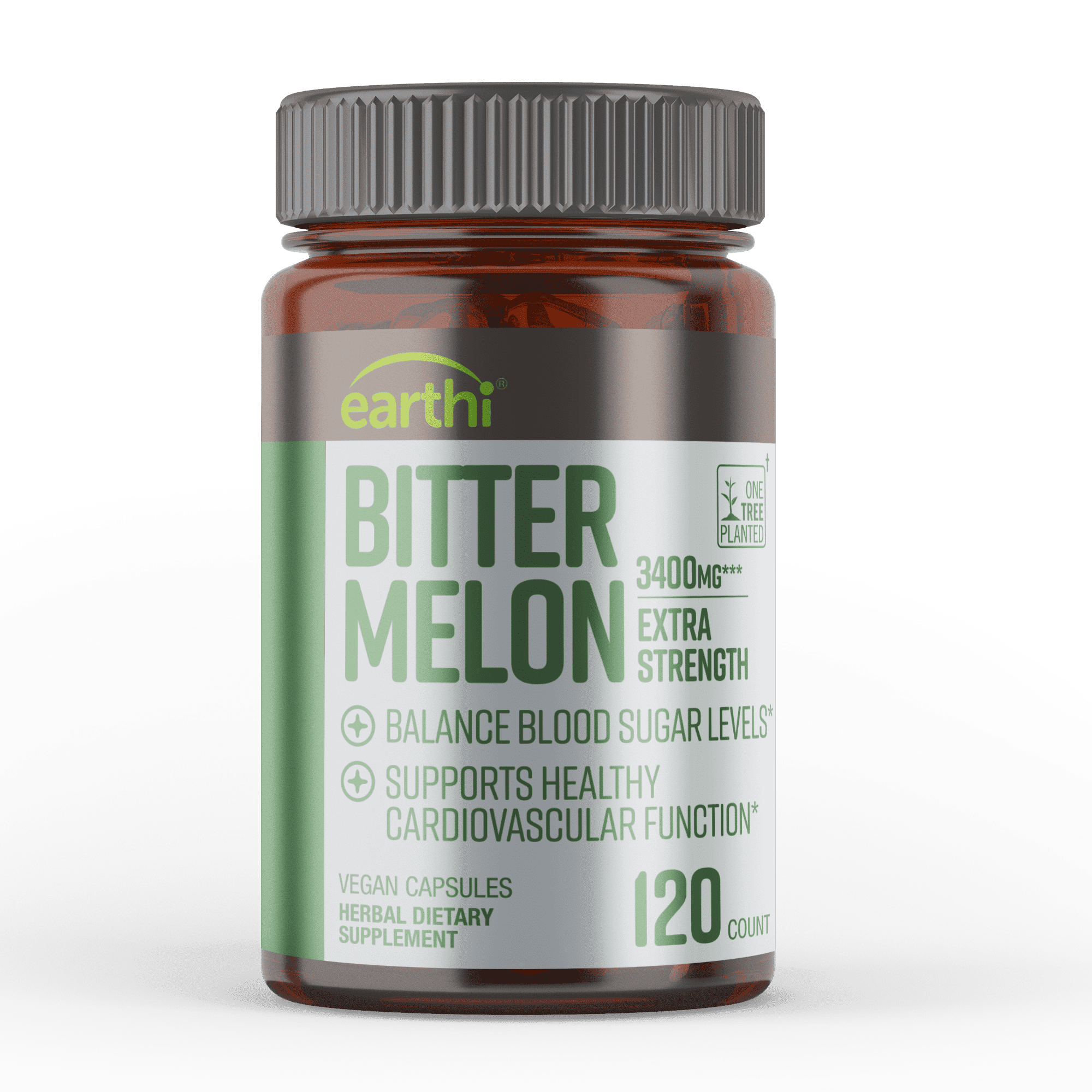 Earthi Bitter Melon 3400mg Glycemic Index Supplement - All Natural ...