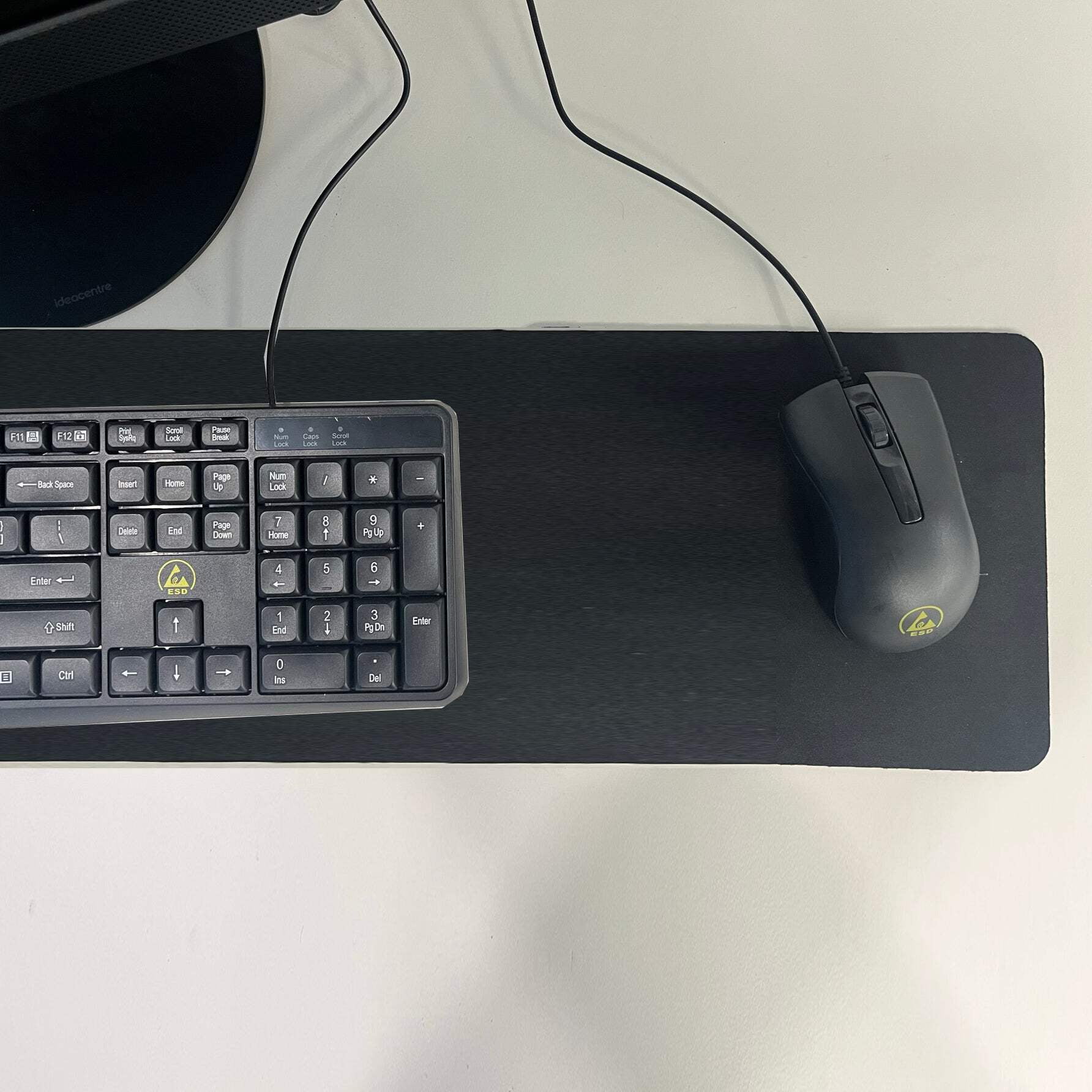 Earthing Desk Mat - 12"x40" - ESD Safe Black - Walmart.com