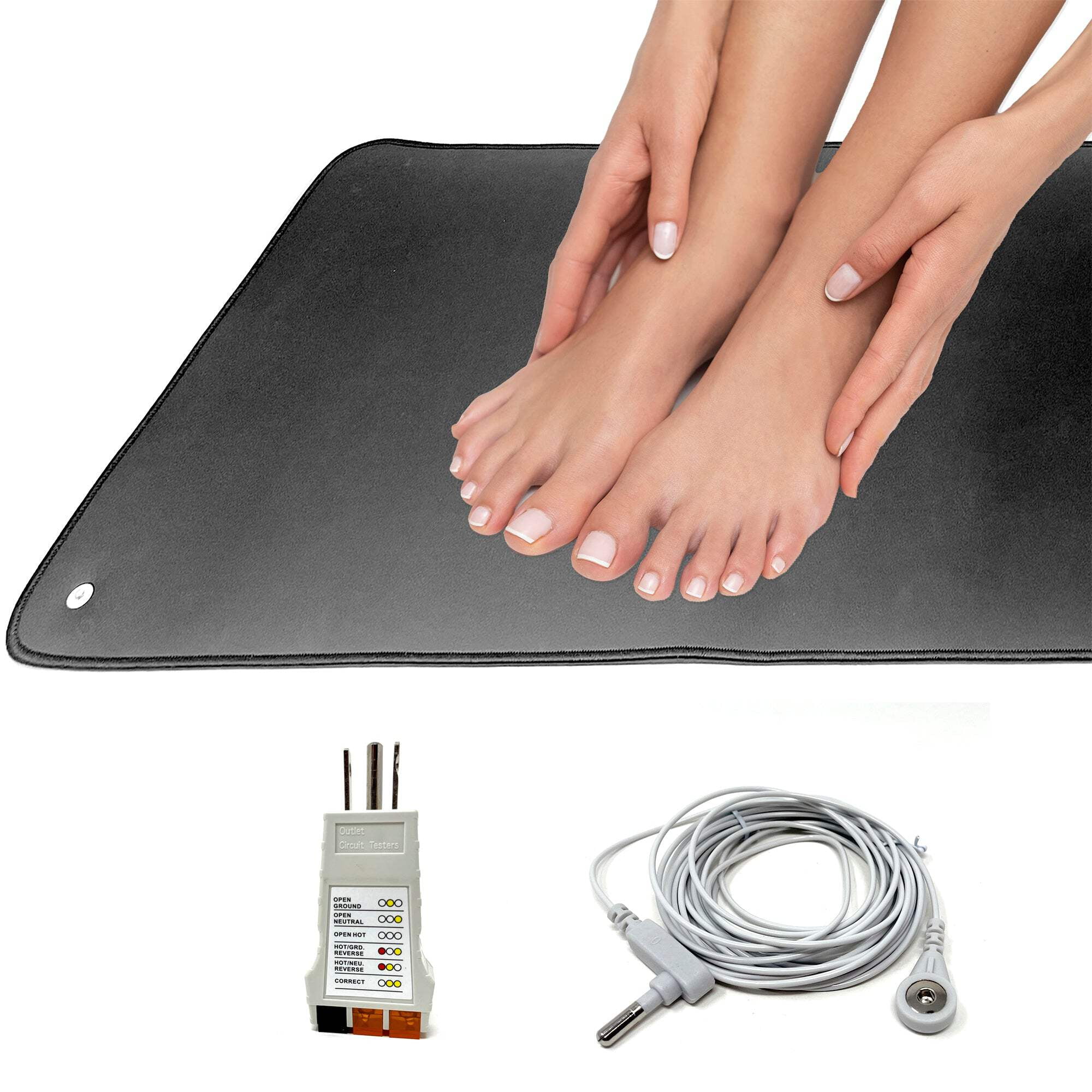 Earthing Mat - Conductive PU Leather, Black, 12.5"x30" - Walmart.com