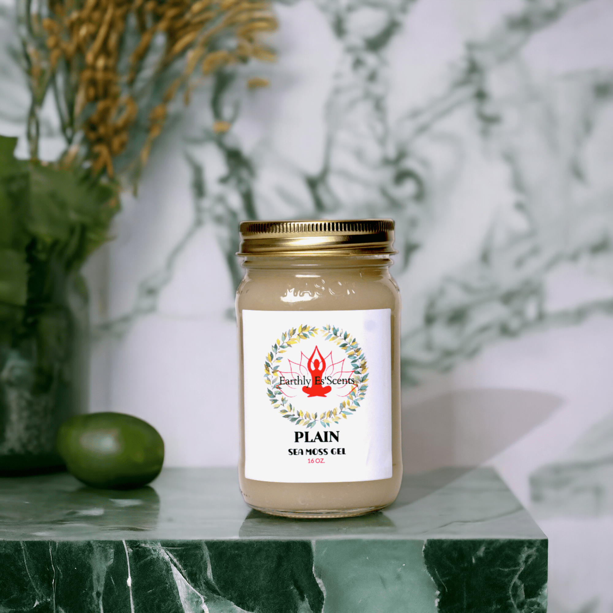 Earthly Es'Scents Pure Fresh Raw Organic Sea Moss Gel 16oz, Plain ...