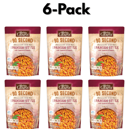 Earthly Grains 90 Second Spanish Style Rice, 6 pcs,8.8oz - Walmart.com