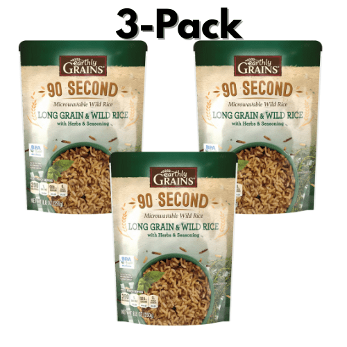 Earthly Grains Long Grain & Wild Ready to Serve Rice, 8.8 oz,3-Pack ...