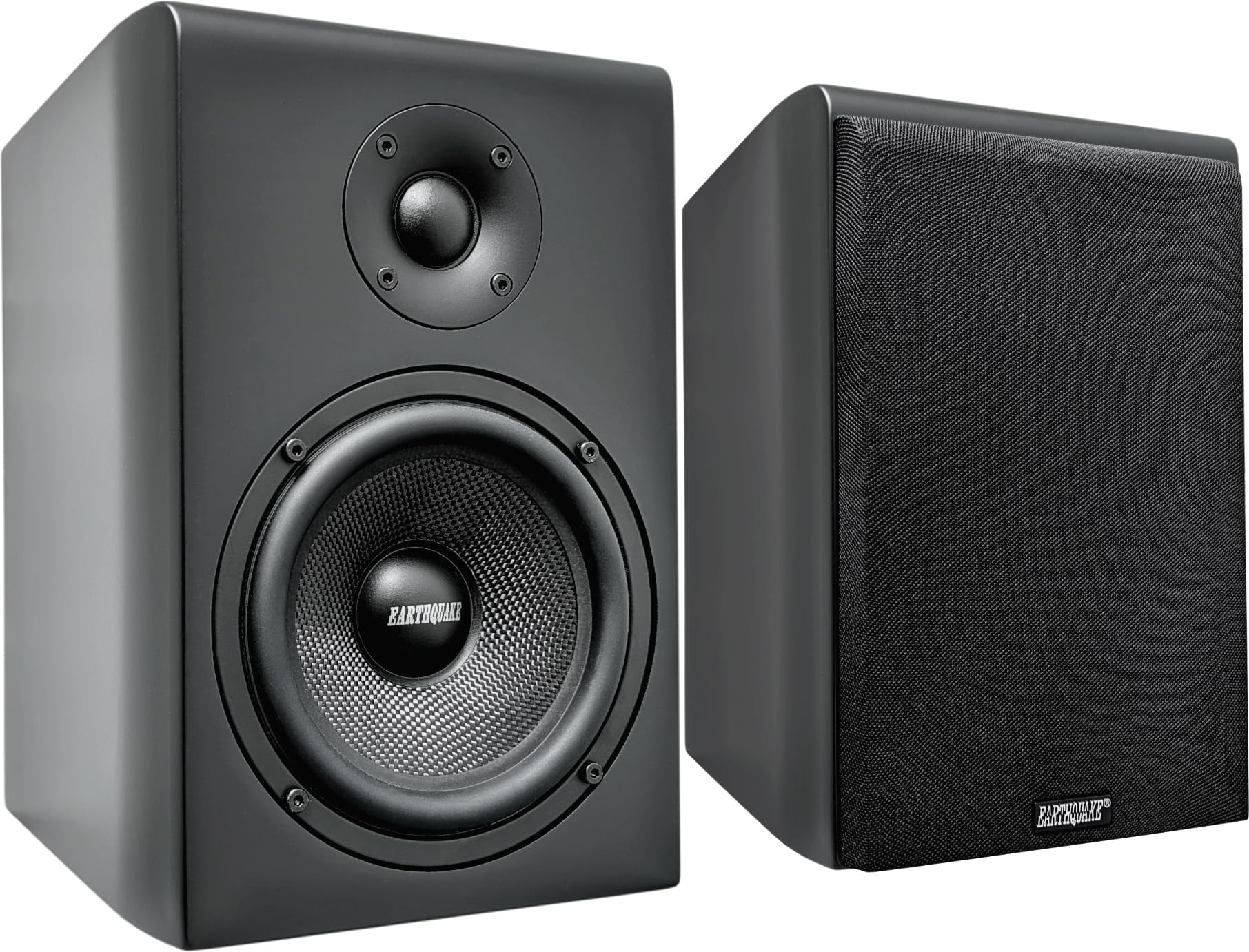 Earthquake Sound RBS-52 2-Way Bass Reflex Bookshelf Home Speakers, Set ...