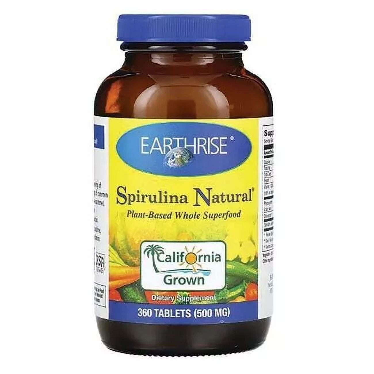 Earthrise_Spirulina_Natural_500_Mg_360_Tabs - Walmart.com