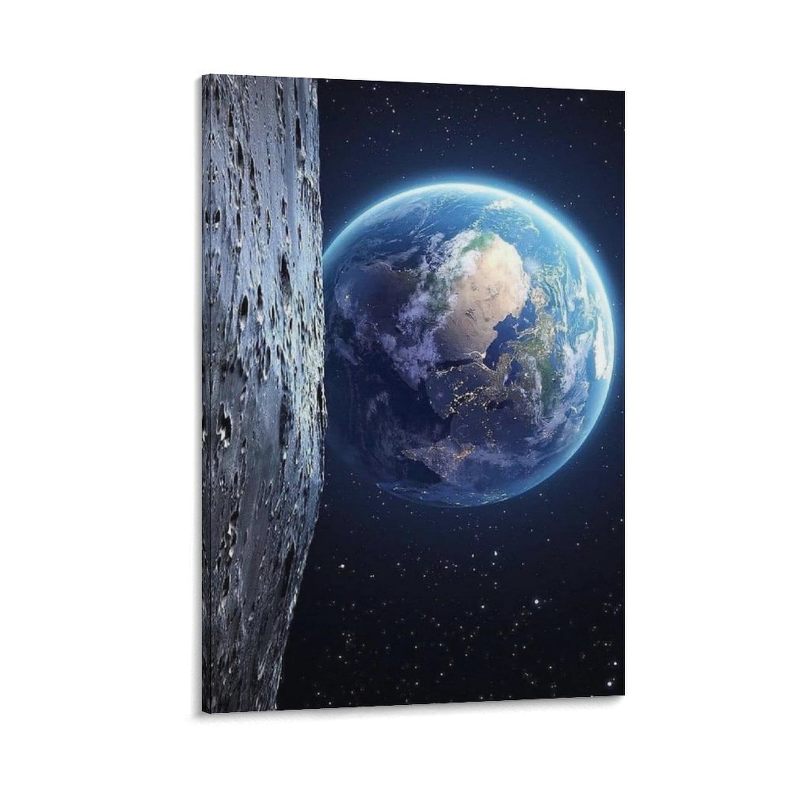 Earthrise from The Moon Outer Space Universe Artworks Picture Print ...