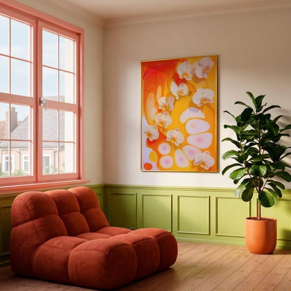 Earthsea Abstract Ocean Horizon Green Blue Gradient Coastal Wall Art ...