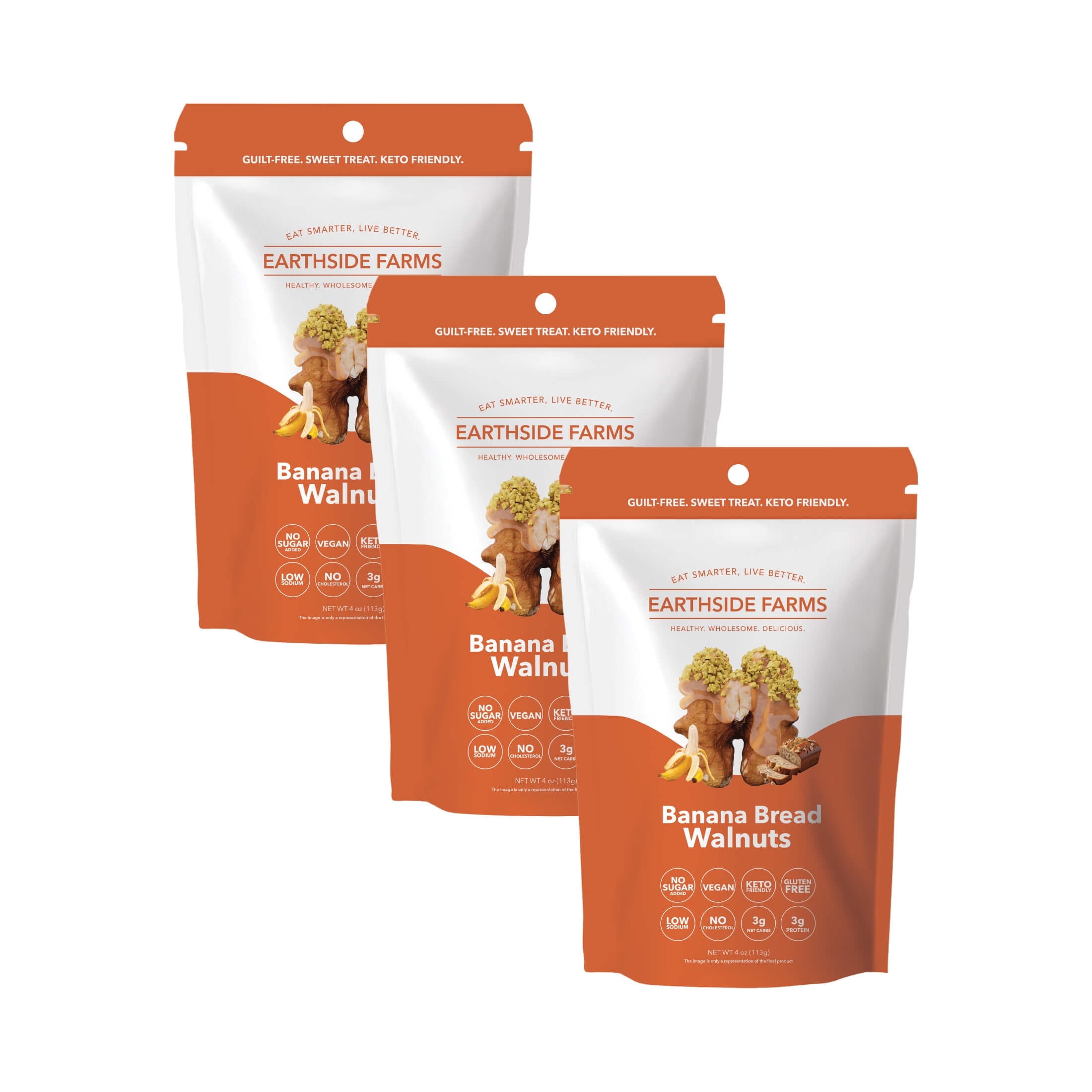 Earthside Farms Banana Bread Walnuts 4 oz - Walmart.com