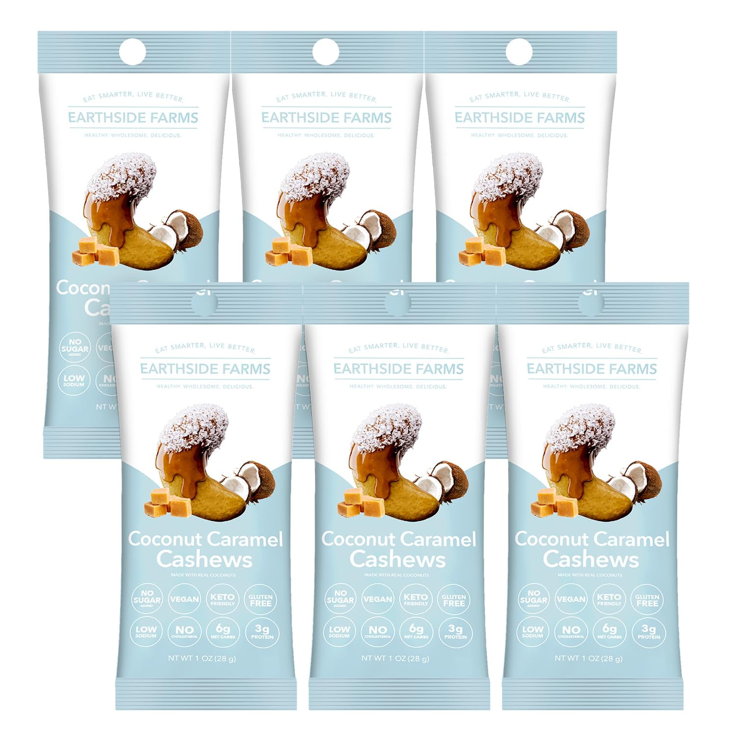 Earthside Farms Cashews, A SBF3 Keto Friendly, Low Carb, Low Sugar ...