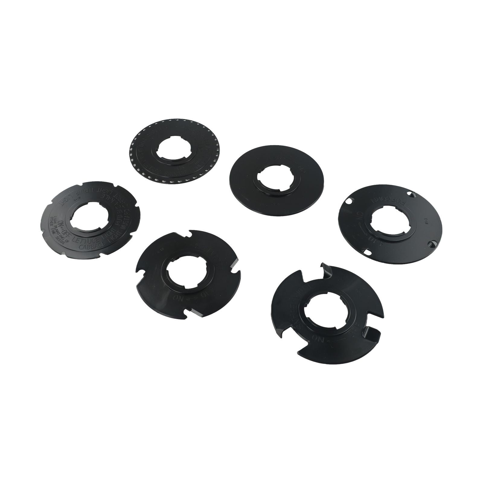 Earthway 1001-B Garden Sower Plant Plate Set - 6 Interchangeable Plates ...