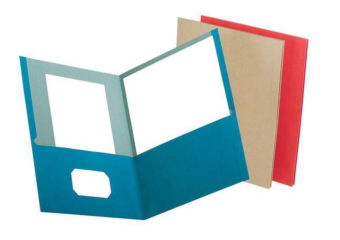 Earthwise By Oxford Recycled Paper Twin-Pocket Portfolio, 100-Sheet ...