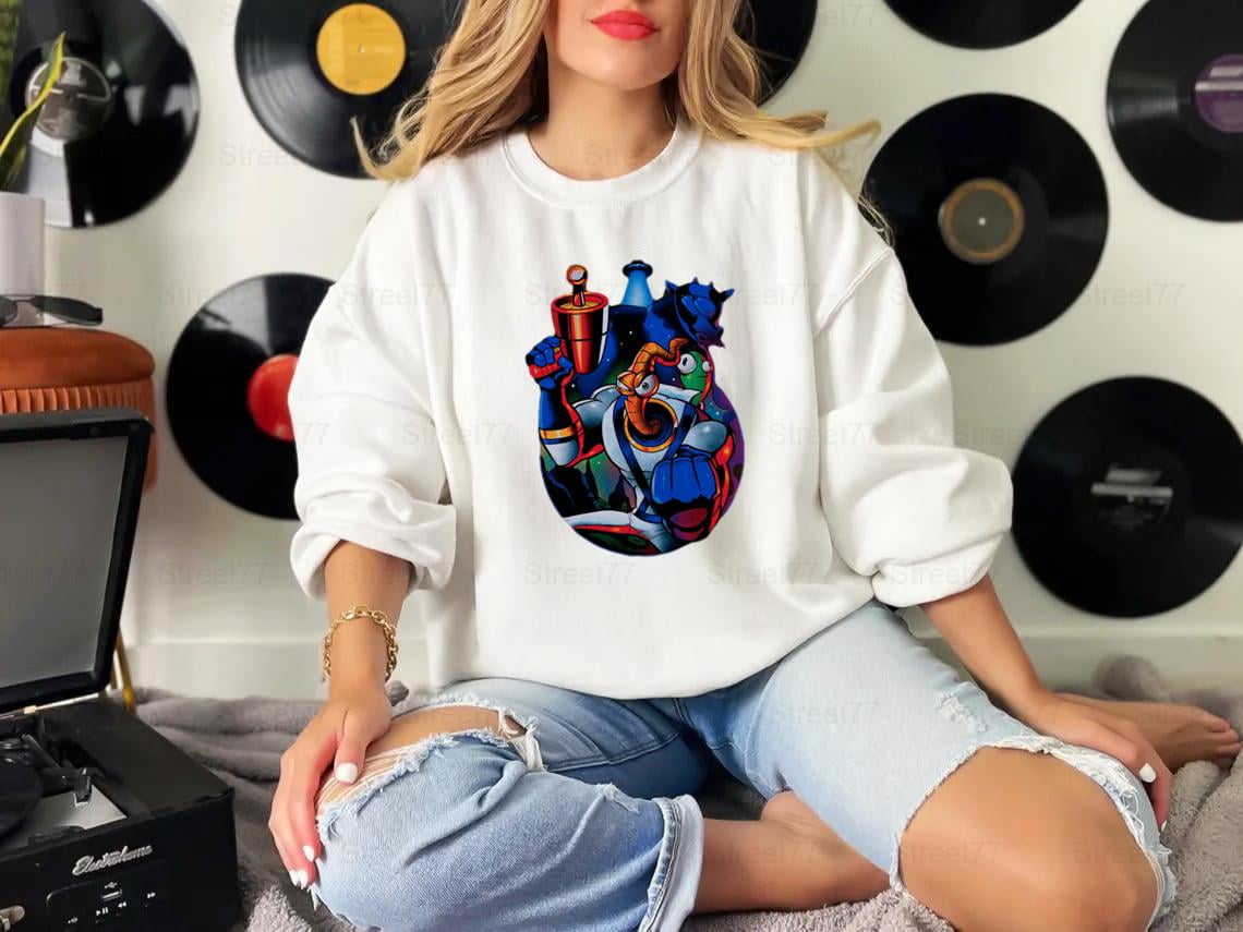 Earthworm Groovy! Sweatshirt with Classic 90s Cartoon Energy, for men ...