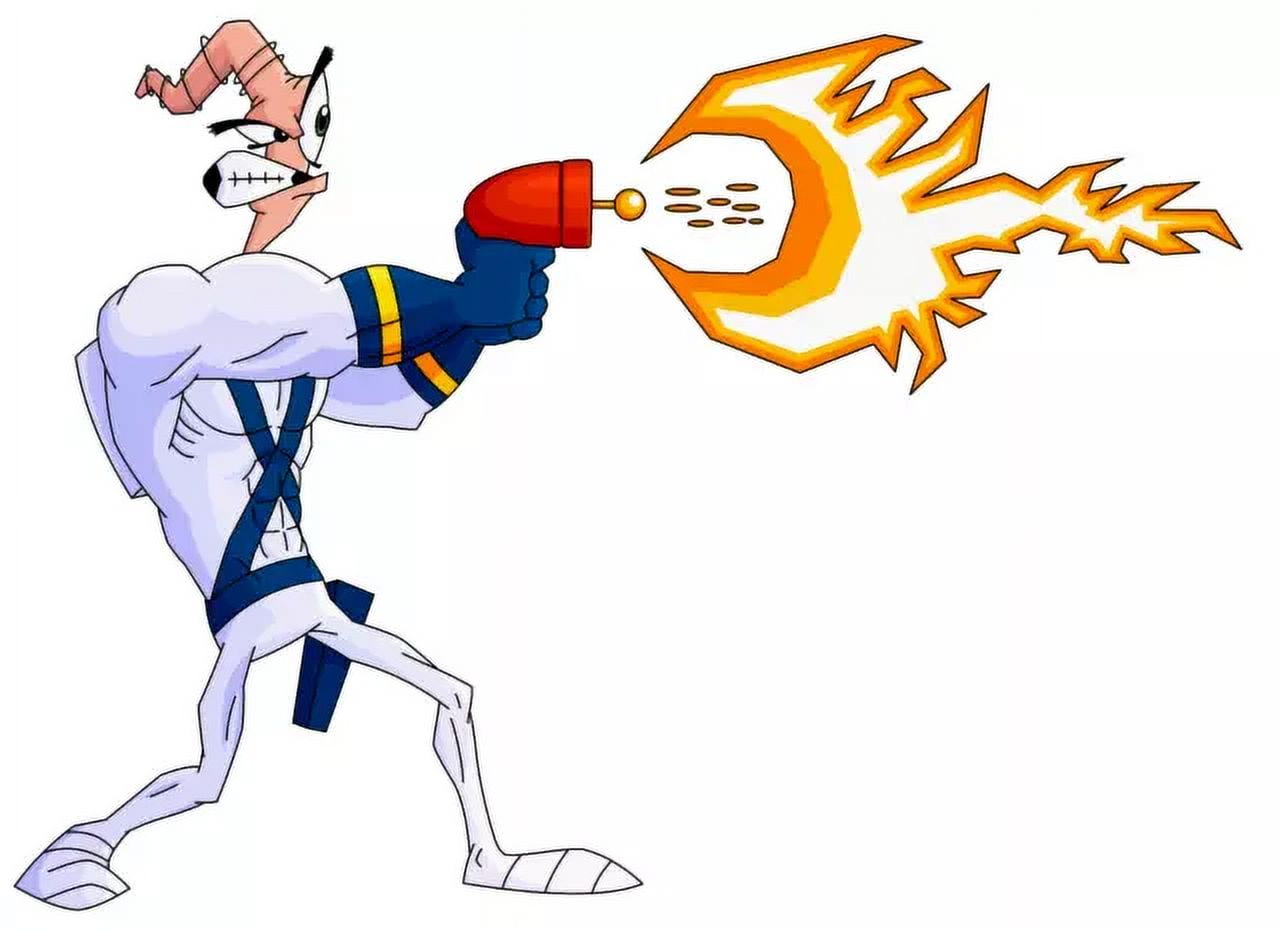 Earthworm Jim Sticker Phone Decal Water Bottle Stickers Car Decals ...