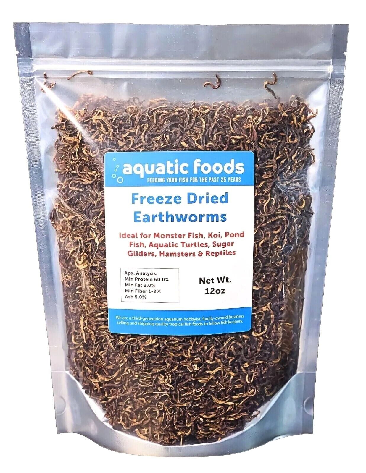 Earthworms - Freeze Dried Floating Earthworms for Large Monster ...