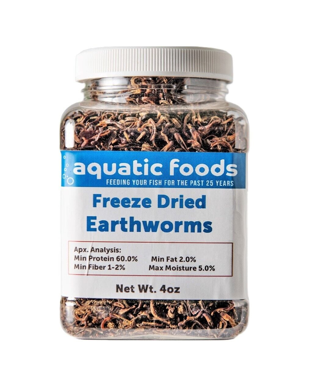 Earthworms--Freeze Dried Floating Earthworms for Large Fish, Koi & Pond ...