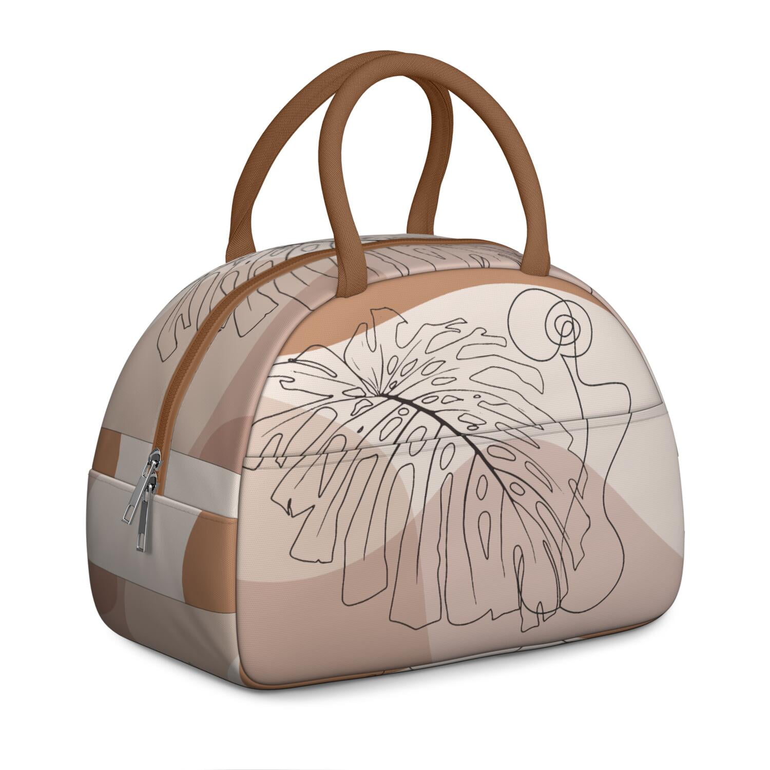 Earthy Aesthetic Lunch Bag - Dual Zipper Insulated Food Container ...