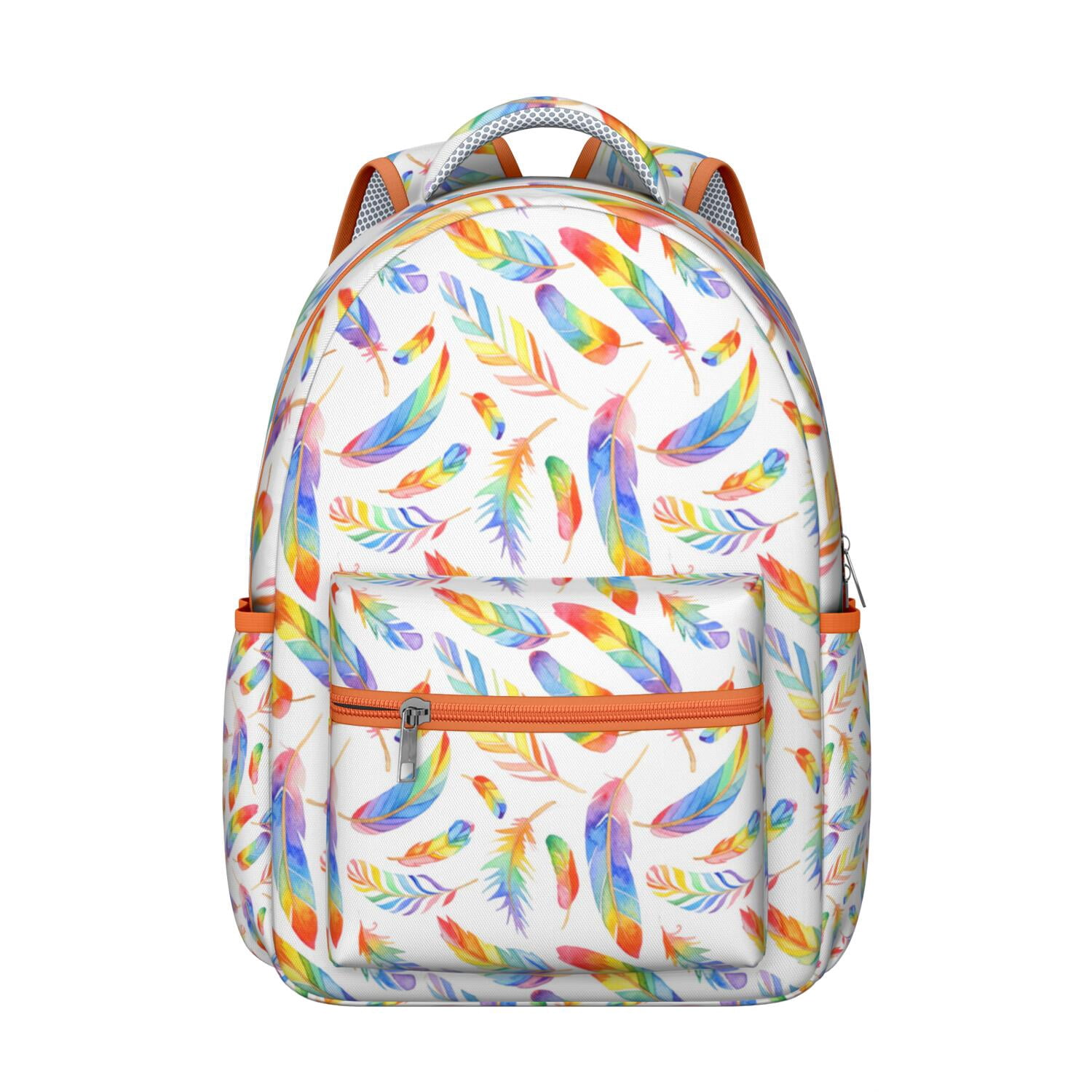 Earthy Bohemian Elementary Backpack with Tribal Borders, Adorned with ...